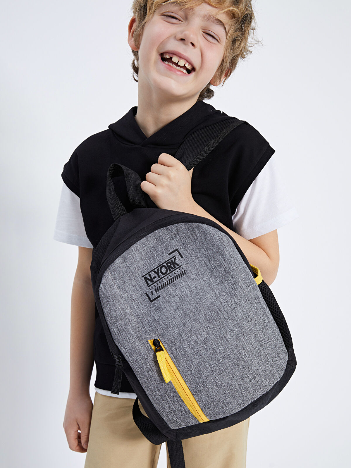 Yazı Baskılı Erkek Çocuk Sırt Çantası