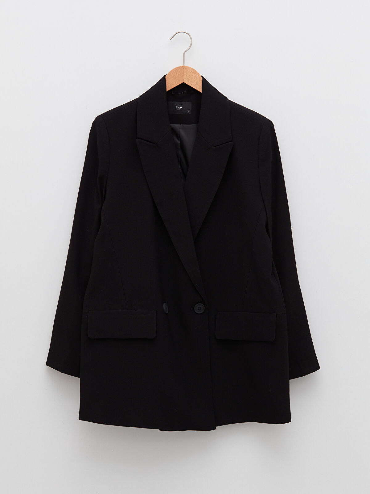 LCW VISION Önden Düğme Kapamalı Düz Uzun Kollu Kadın Blazer Ceket
