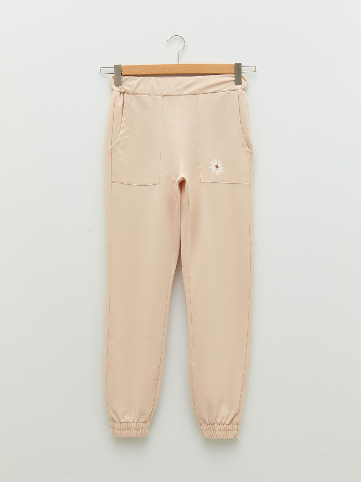 MODEST Beli Lastikli Baskılı Cep Detaylı Kadın Jogger Eşofman Altı