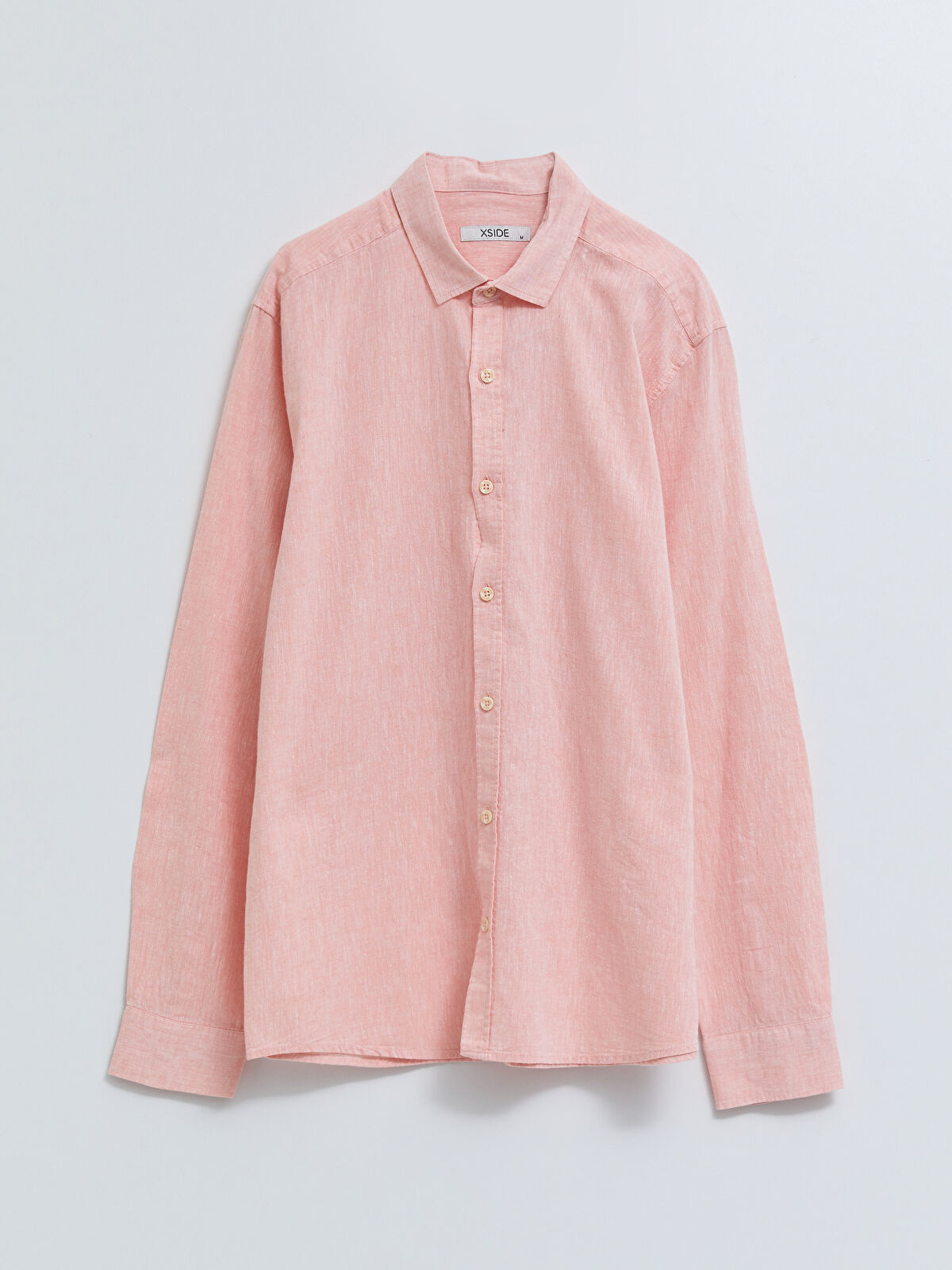 XSIDE Regular Fit Uzun Kollu Keten Erkek Gömlek