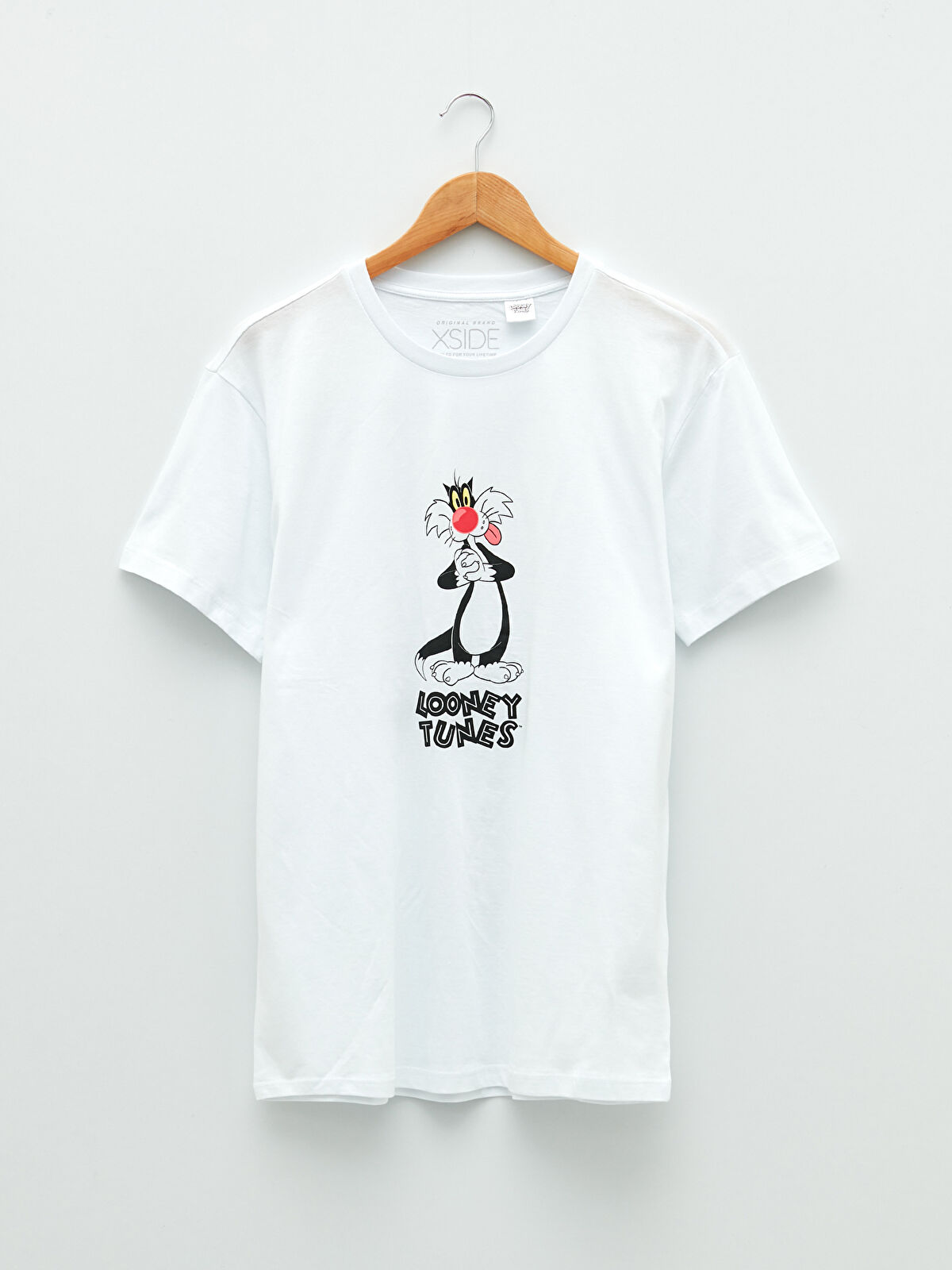 XSIDE Bisiklet Yaka Kısa Kollu Looney Tunes Baskılı Penye Erkek Tişört