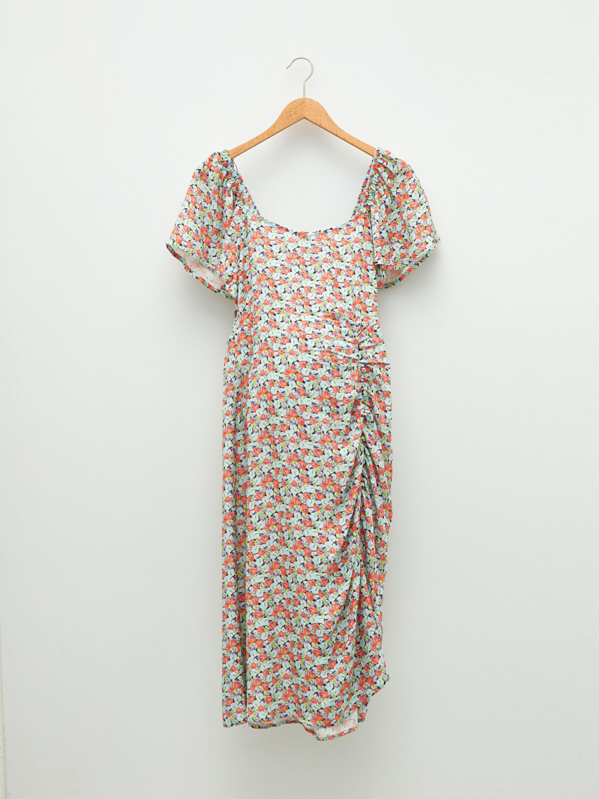 LCW MATERNITY Kare Yaka Kısa Kol Kadın Elbise