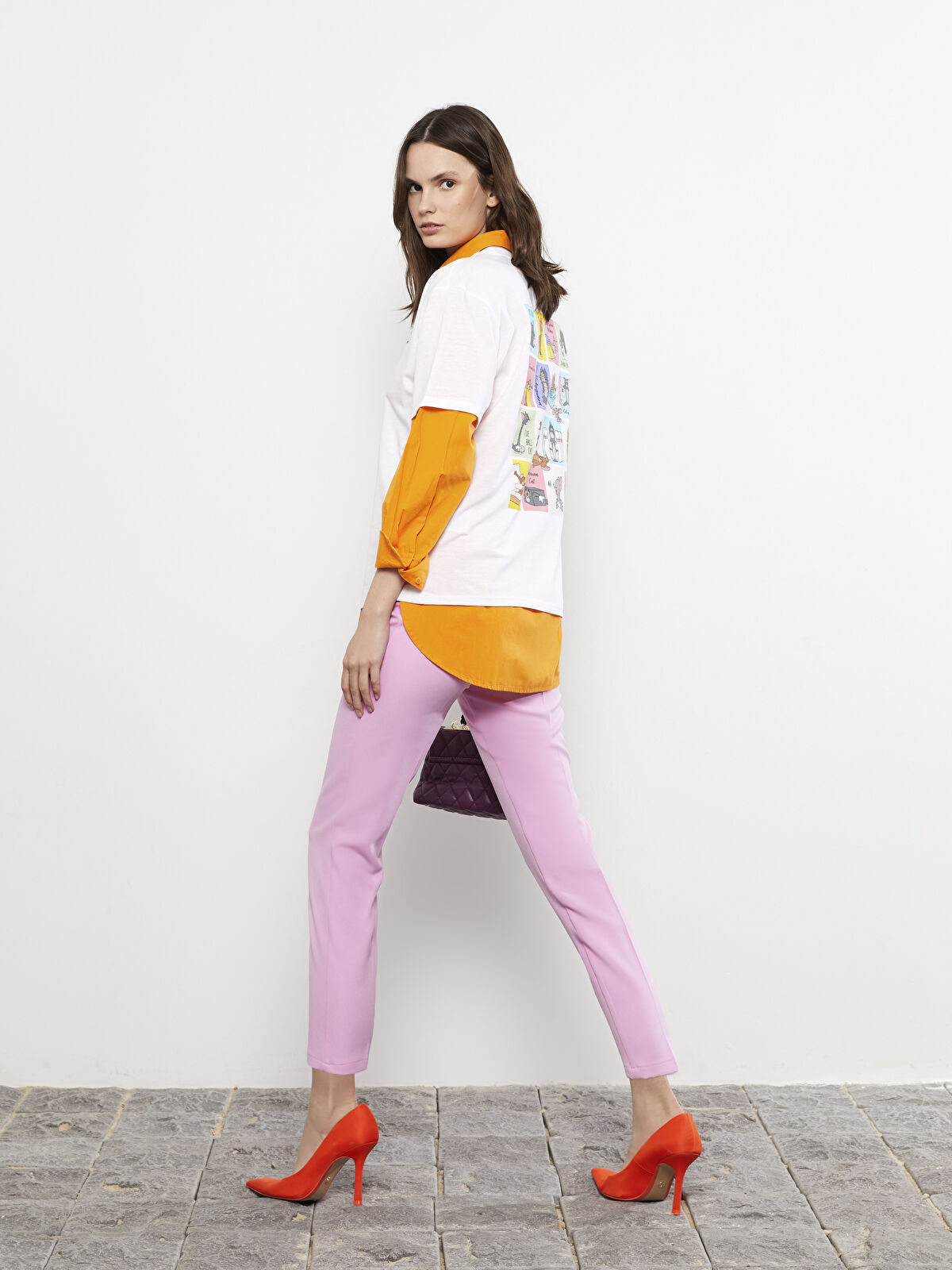 LCW CASUAL Bisiklet Yaka Tom&Jerry Baskılı Kısa Kollu Kadın Tişört