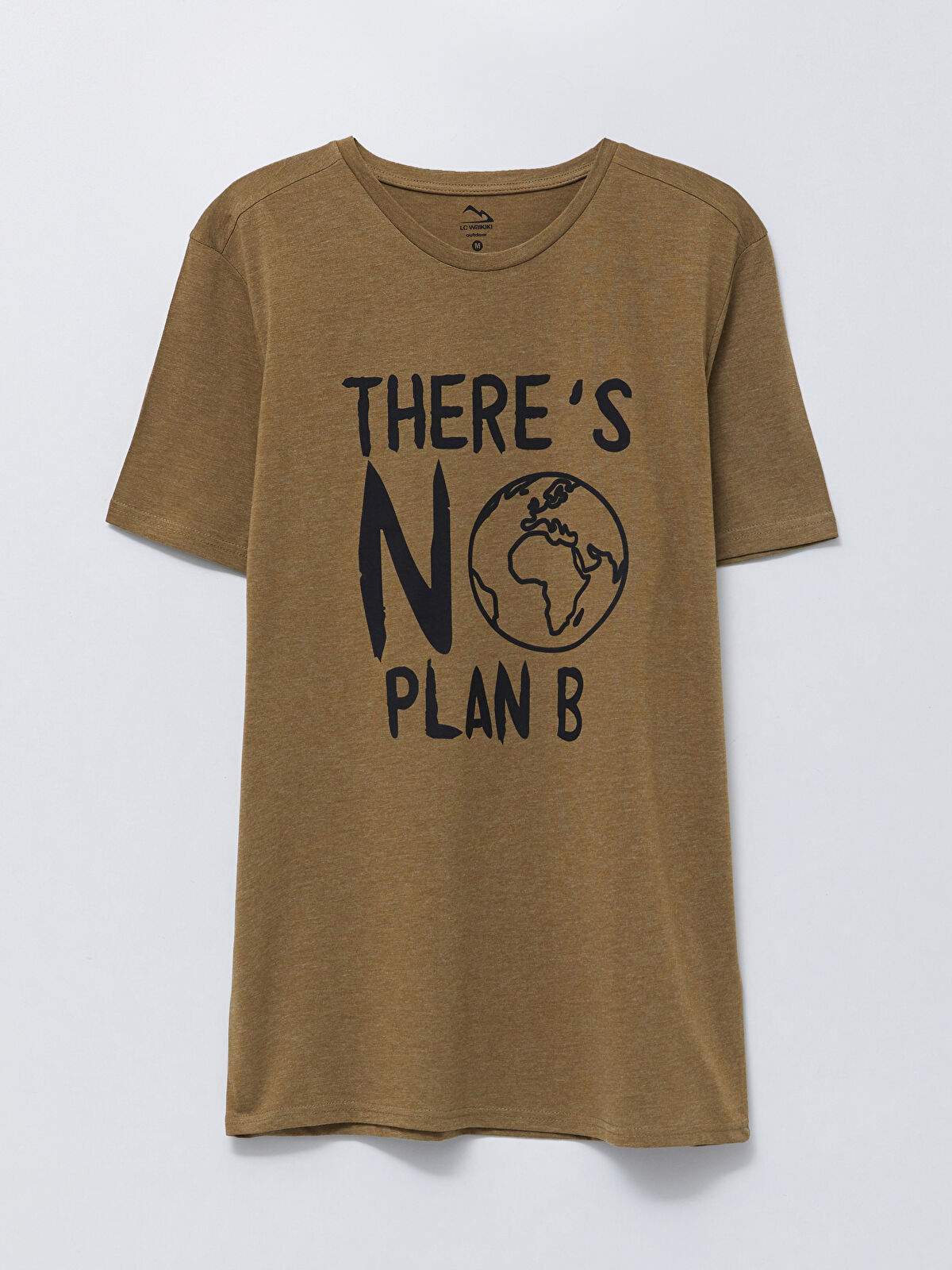 Outdoor Bisiklet Yaka Kısa Kollu Baskılı Erkek Tişört