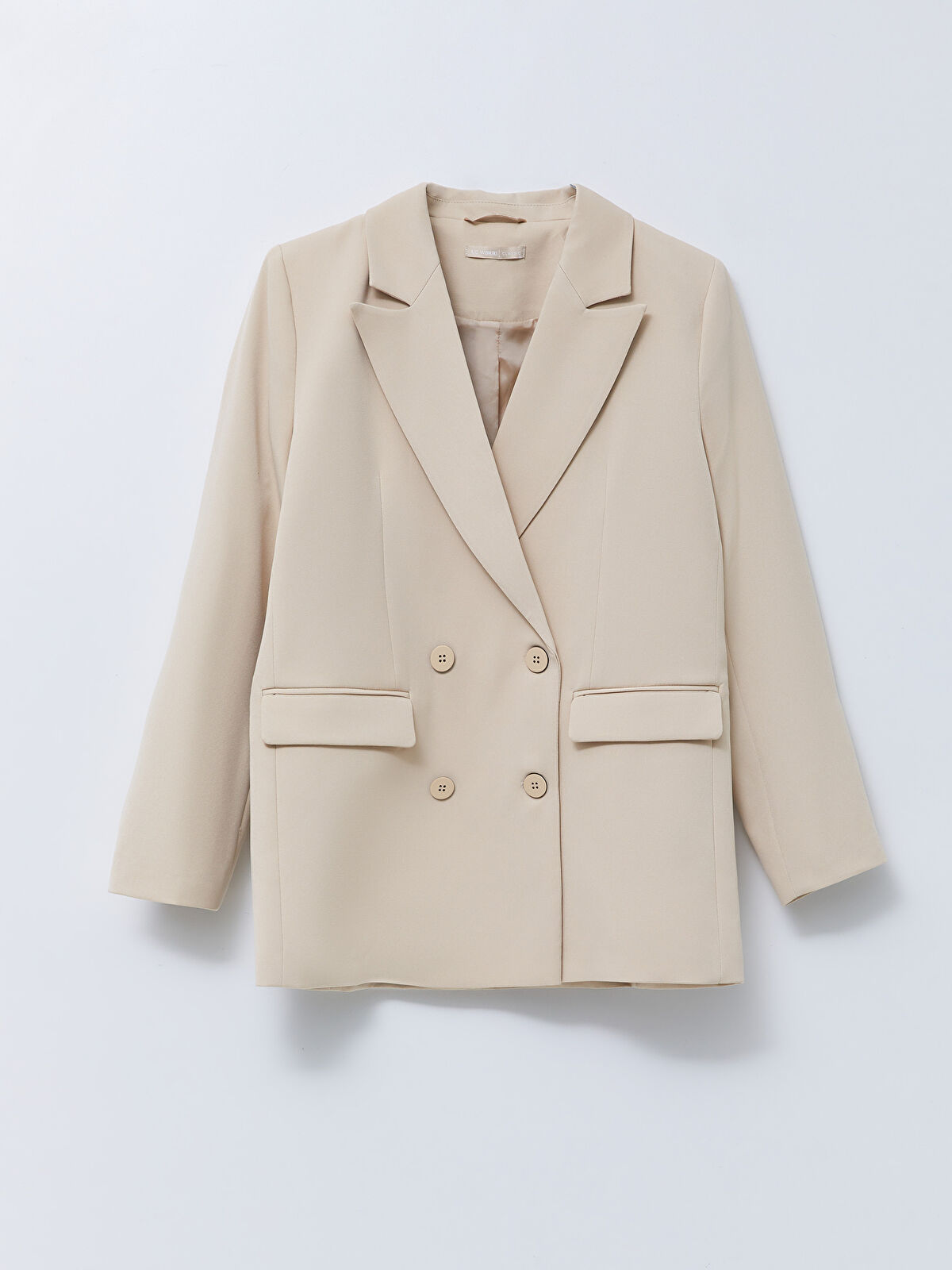 LCW CLASSIC Önden Düğme Kapamalı Düz Uzun Kollu Kadın Blazer Ceket