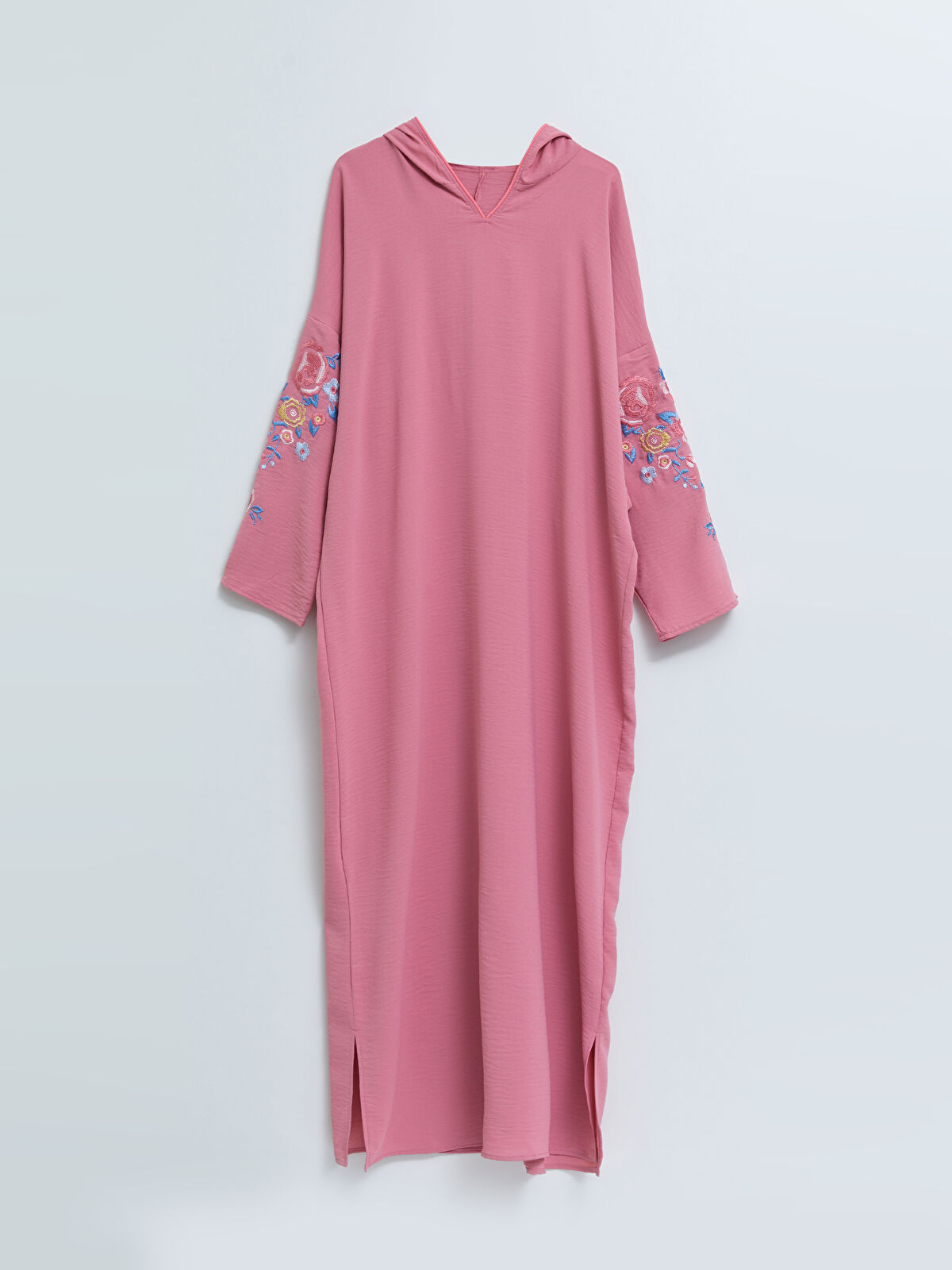 LCW CLASSIC Kapüşonlu Nakışlı Uzun Kollu Kadın Elbise