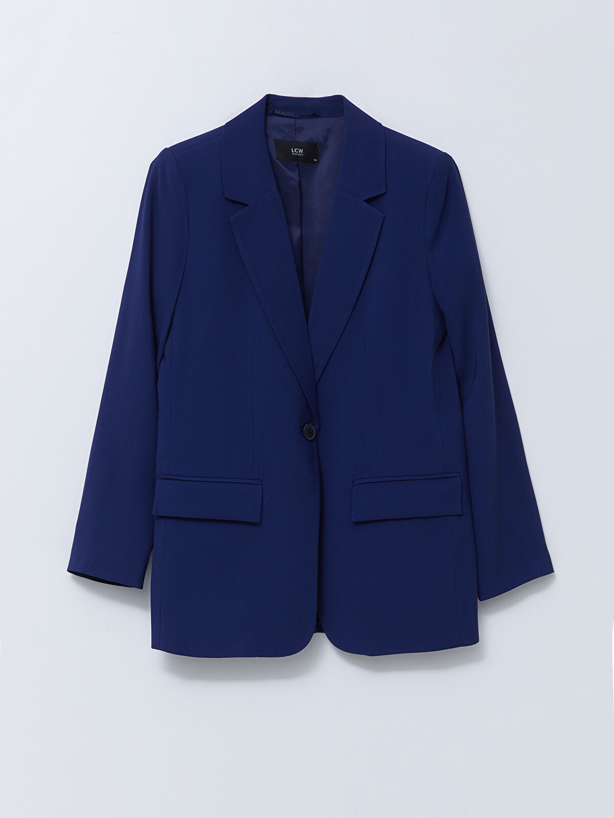 LCW VISION Önden Düğme Kapamalı Düz Uzun Kollu Kadın Blazer Ceket
