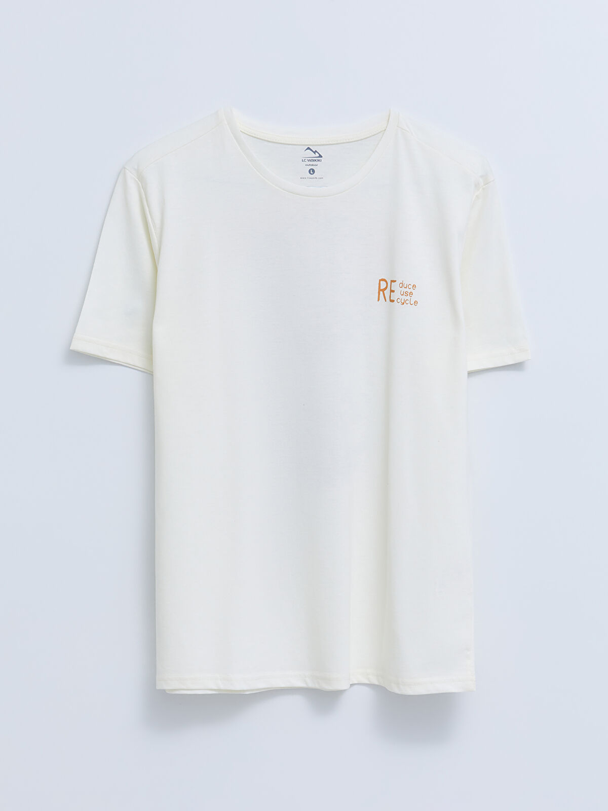 Outdoor Bisiklet Yaka Kısa Kollu Baskılı Erkek Tişört