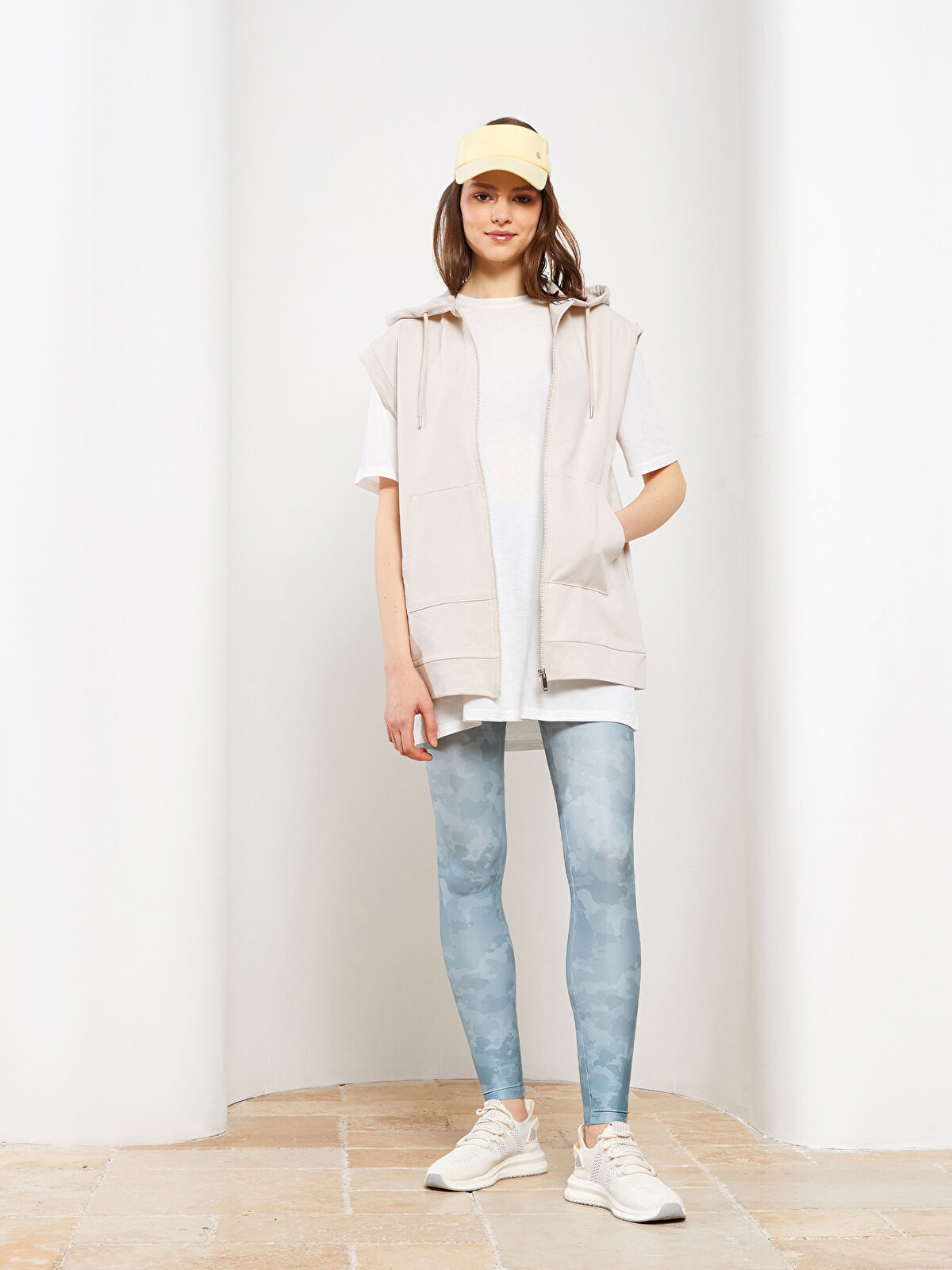 MODEST Beli Lastikli Batik Kadın Tayt