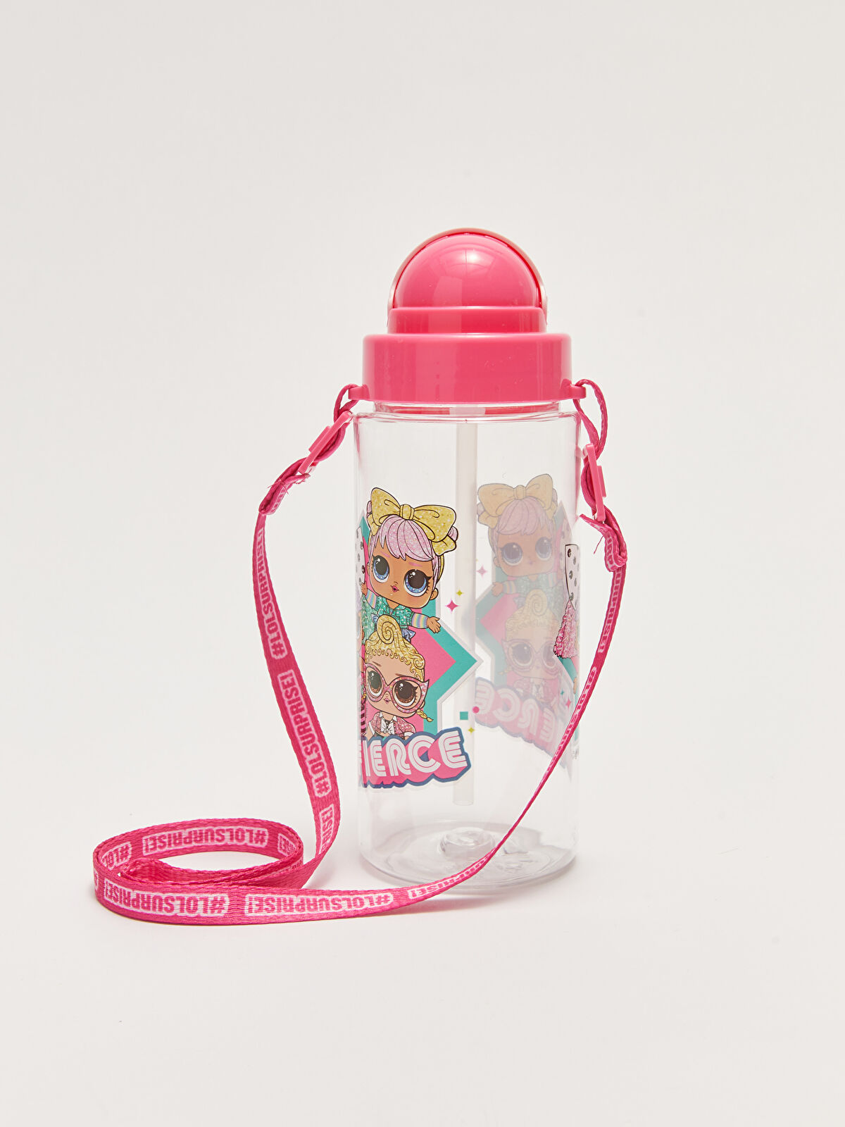 LOL Lisanslı Pipetli Kız Çocuk Suluk 500 Ml