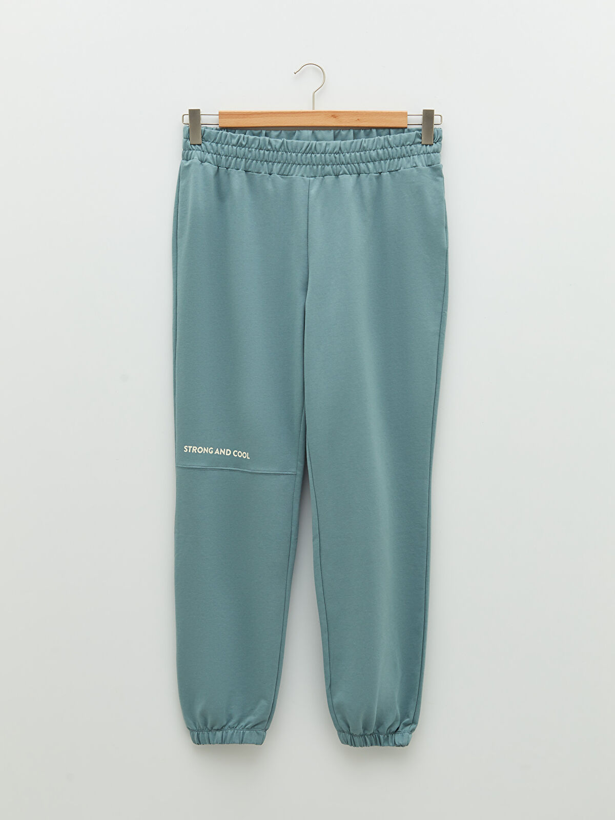 MODEST Beli Lastikli Yazı Baskılı Kadın Jogger Eşofman Altı