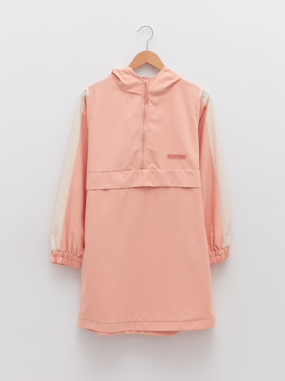 MODEST Kapüşonlu Renk Bloklu Uzun Kollu Poplin Kadın Tunik MODEST Kapüşonlu Renk Bloklu Uzun Kollu Poplin Kadın Tunik