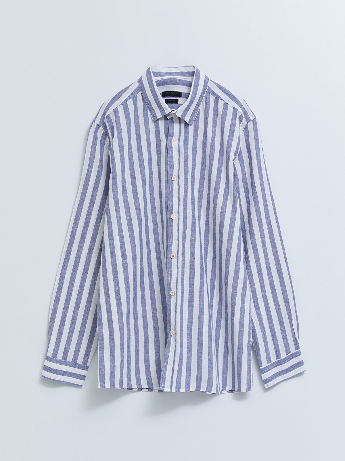 LCW CASUAL Regular Fit Uzun Kollu Çizgili Poplin Erkek Gömlek