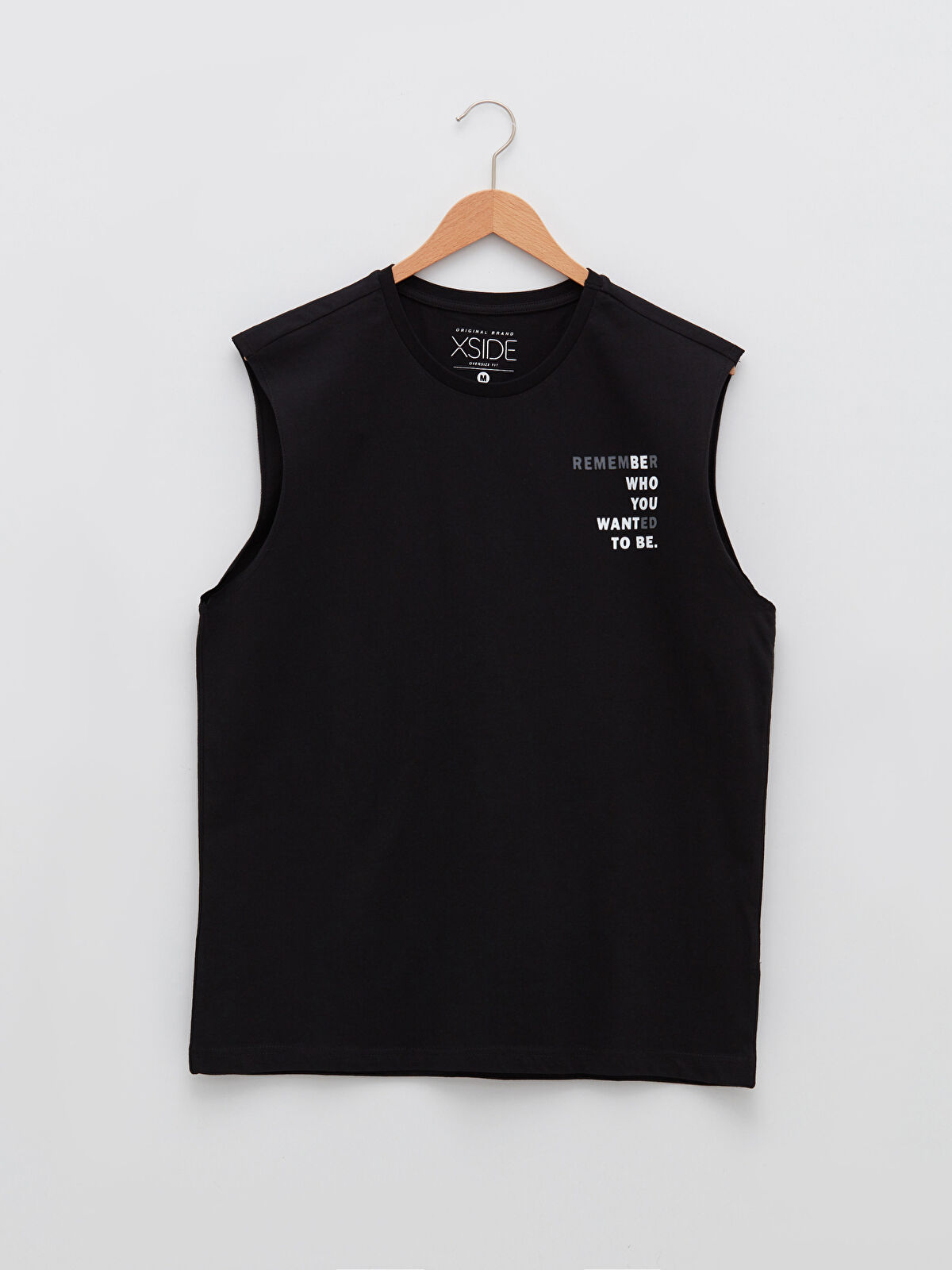 XSIDE Bisiklet Yaka Kolsuz Baskılı Penye Erkek Atlet