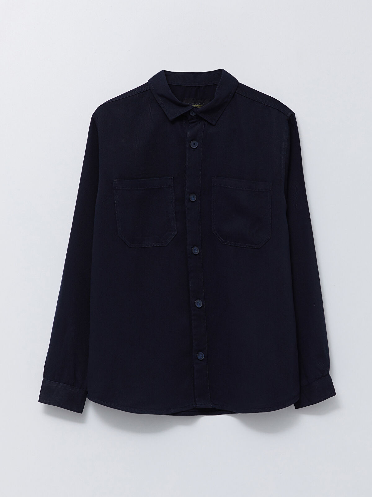 Regular Fit Uzun Kollu Erkek Jean Gömlek