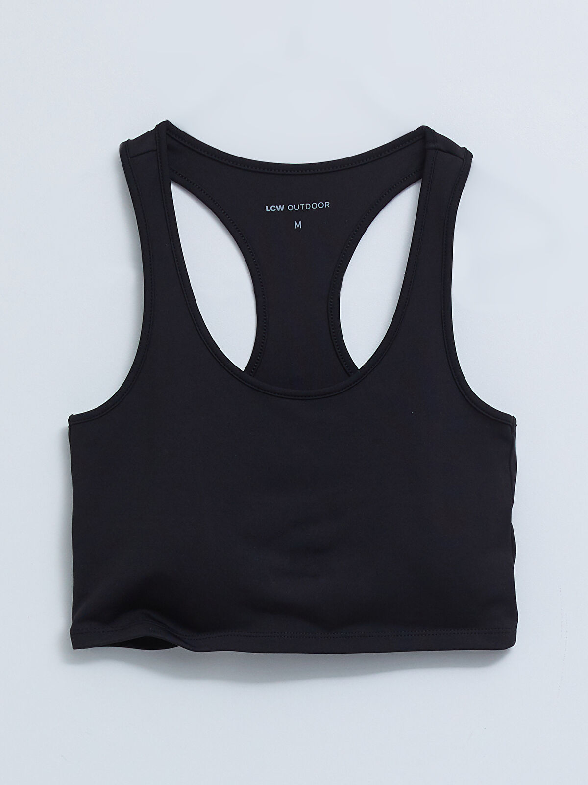 U Yaka Baskılı Kadın Outdoor Atlet