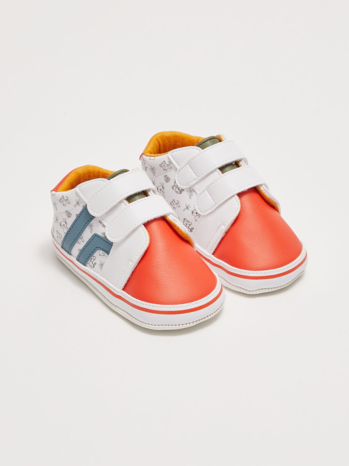 Pamuk Astarlı Renk Bloklu Erkek Bebek Yürüme Öncesi Ev Ayakkabısı Pamuk Astarlı Renk Bloklu Erkek Bebek Yürüme Öncesi Ev Ayakkabısı