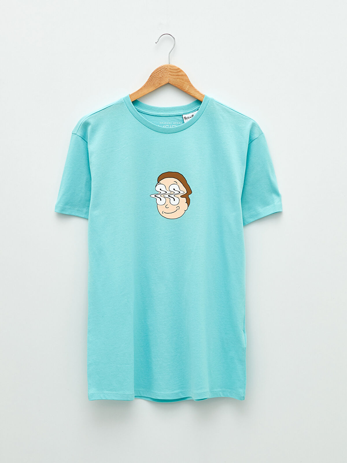 XSIDE Bisiklet Yaka Kısa Kollu Rick and Morty Baskılı Penye Erkek Tişört