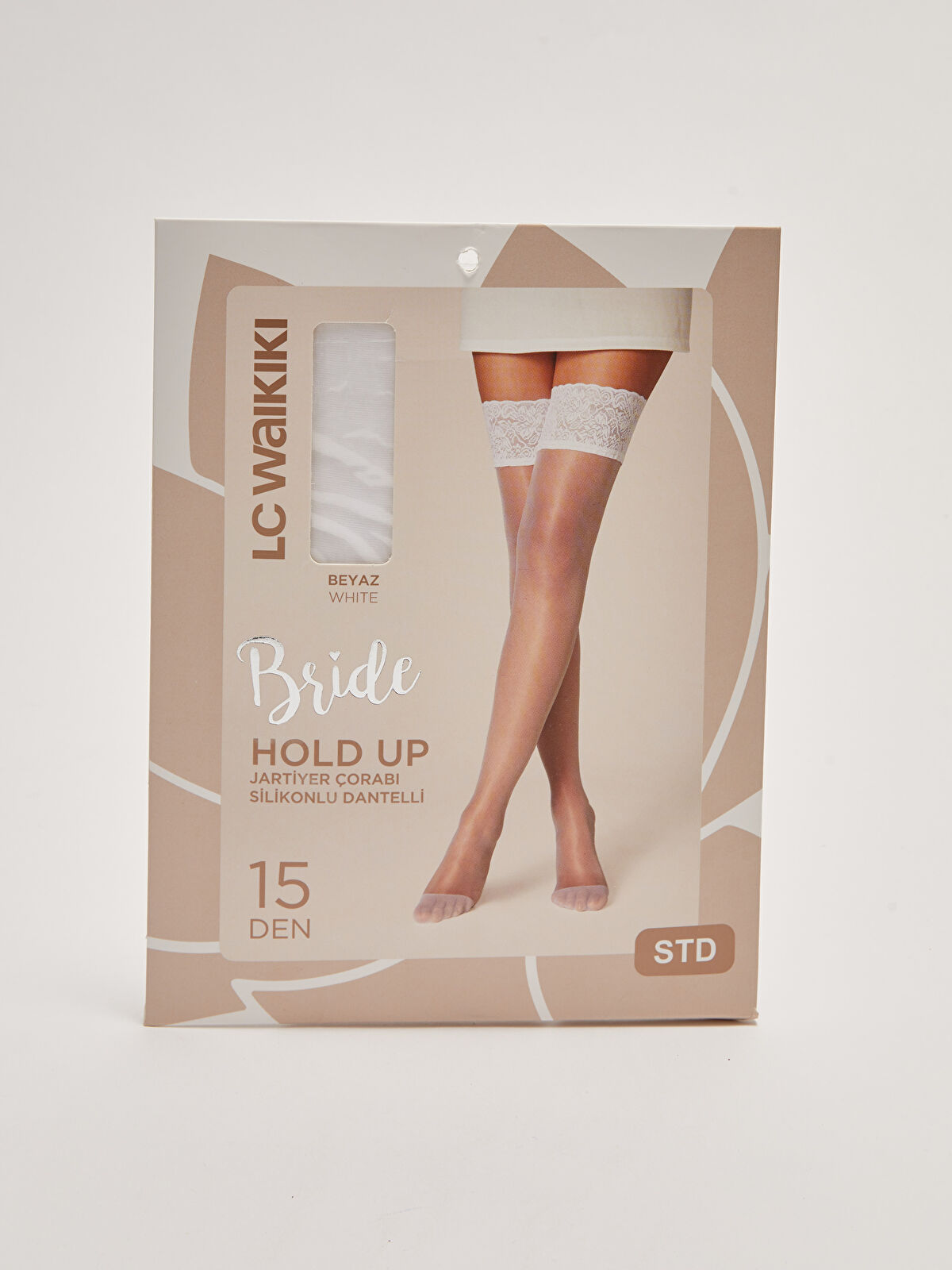 LCW DREAM 15 Denye Dantelli Jartiyer Kadın Külotlu Çorap