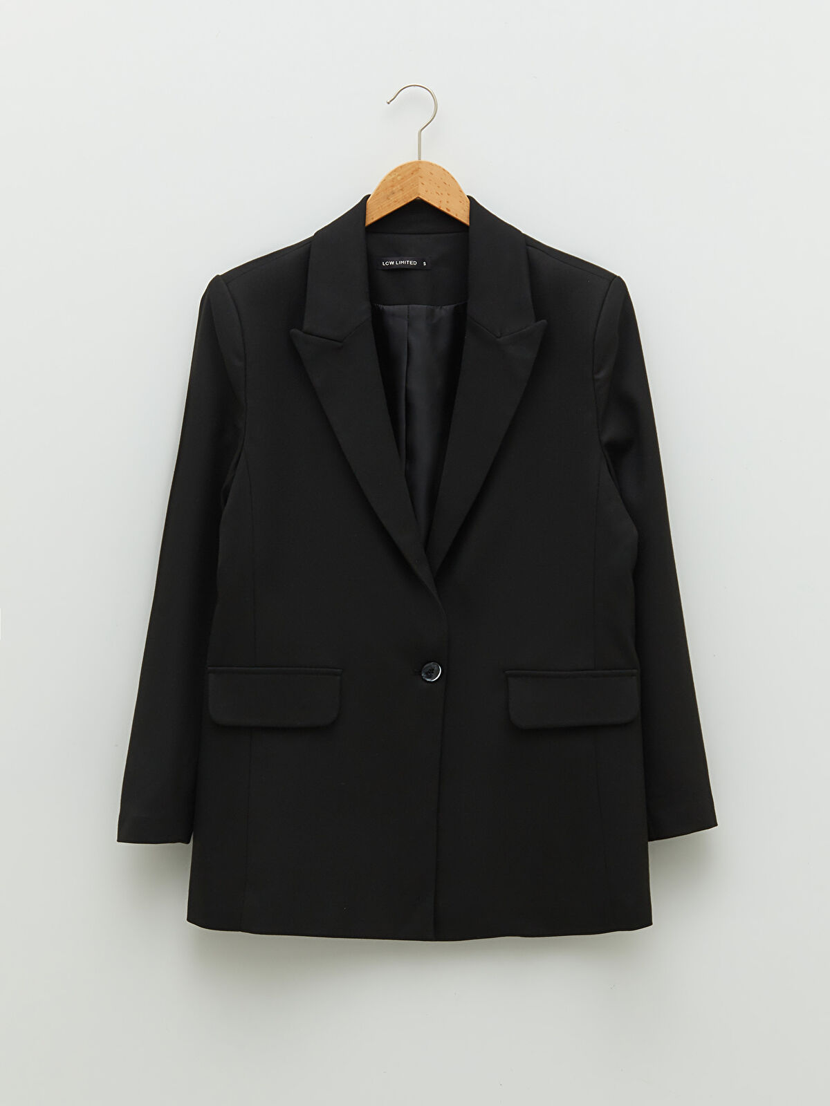 LCW LIMITED Önden Düğme Kapamalı Düz Uzun Kollu Kadın Blazer Ceket