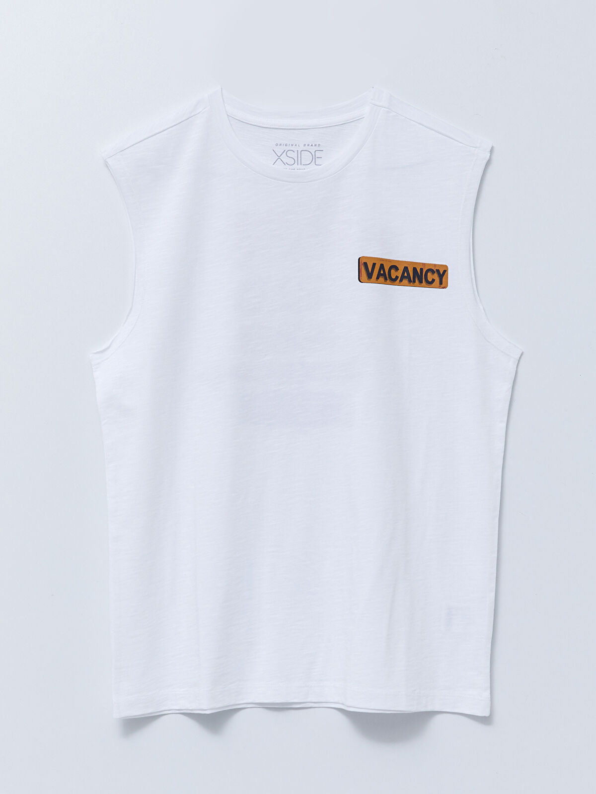 XSIDE Bisiklet Yaka Kolsuz Baskılı Penye Erkek Atlet