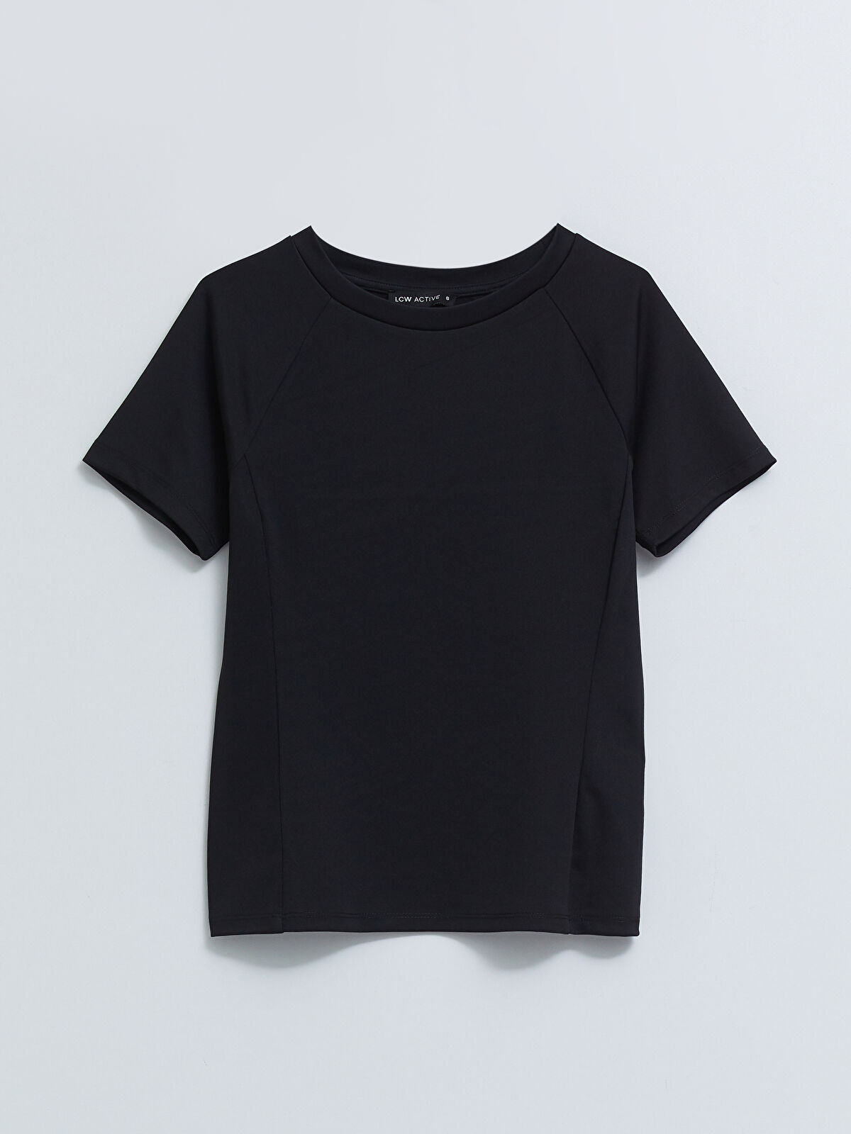 LCW ACTIVE Bisiklet Yaka Düz Kısa Kollu Kadın Spor Tişört