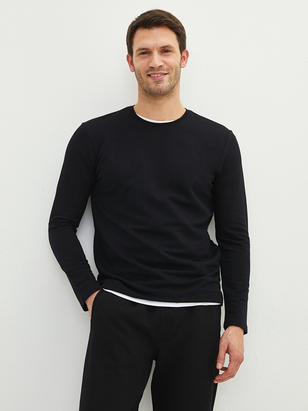 LCW DREAM Bisiklet Yaka Uzun Kollu Pamuklu Erkek Fanila