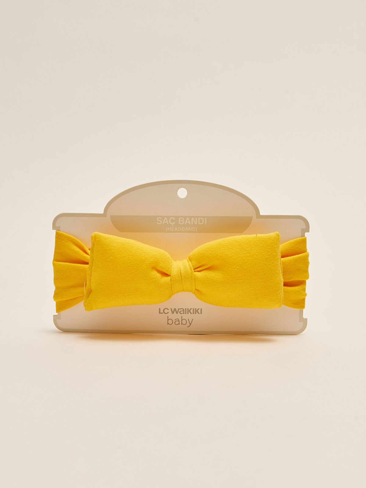 Fiyonk Detaylı Pamuklu Kız Bebek Saç Bandı