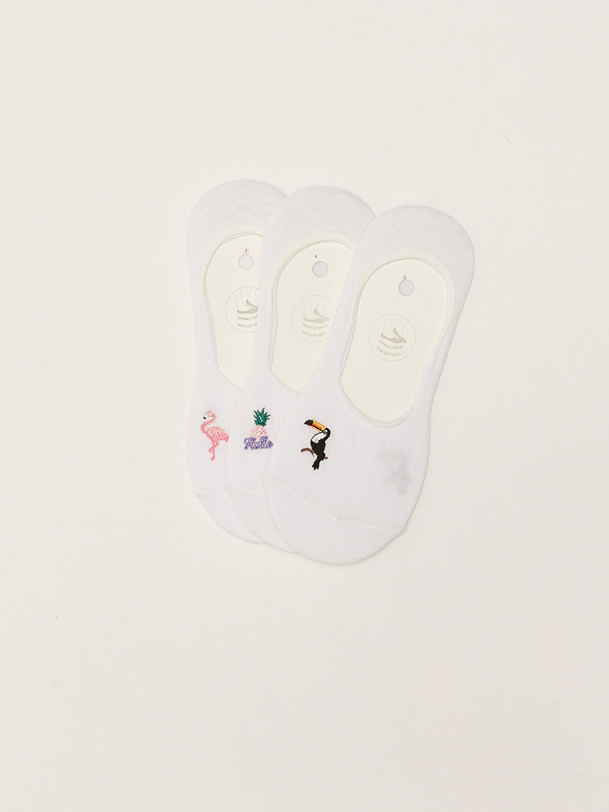 LCW DREAM Kaydırmaz Taban Baskılı Kadın Babet Çorap 3'lü Paket LCW DREAM Kaydırmaz Taban Baskılı Kadın Babet Çorap 3'lü Paket