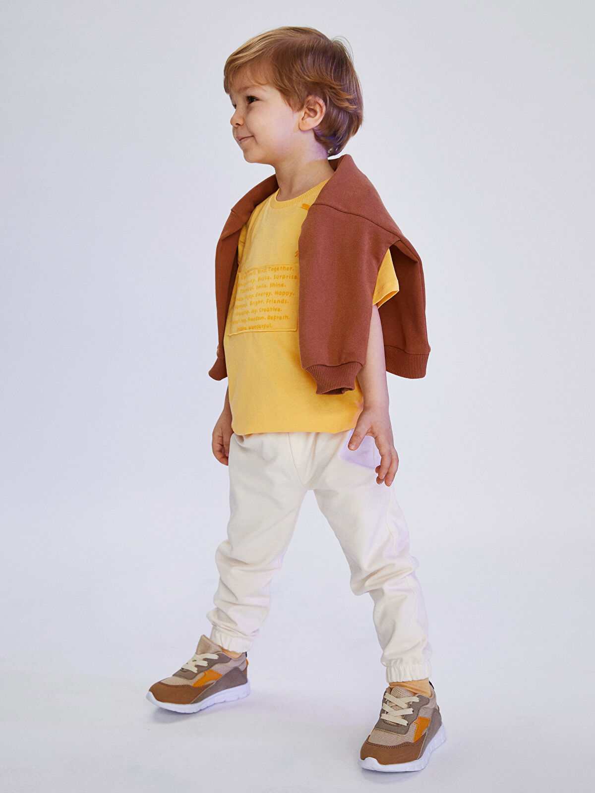 Beli Lastikli Basic Erkek Bebek Jogger Eşofman Alt Beli Lastikli Basic Erkek Bebek Jogger Eşofman Alt