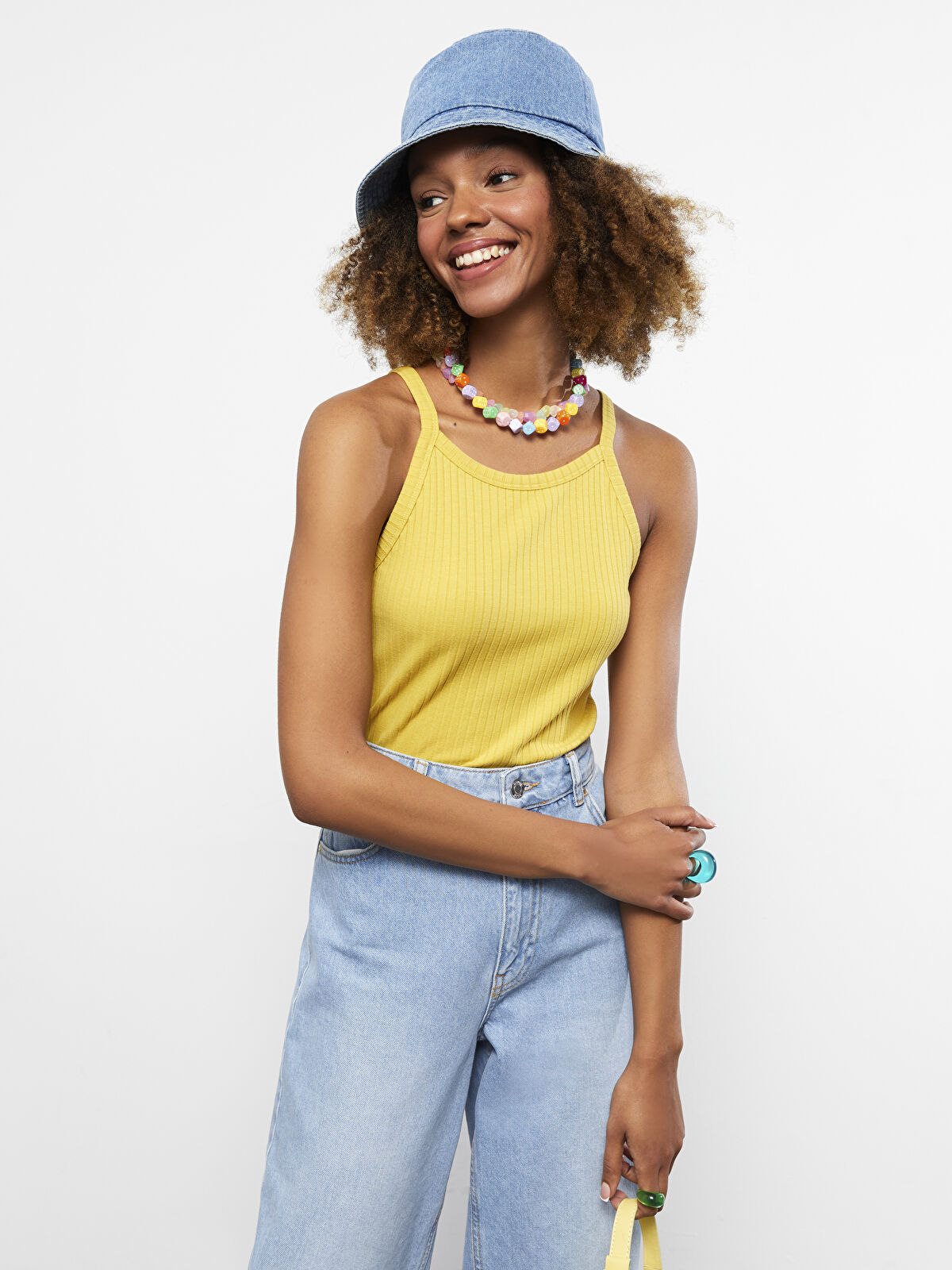 LCW ACTIVE Halter Yaka Düz Kadın Spor Atlet