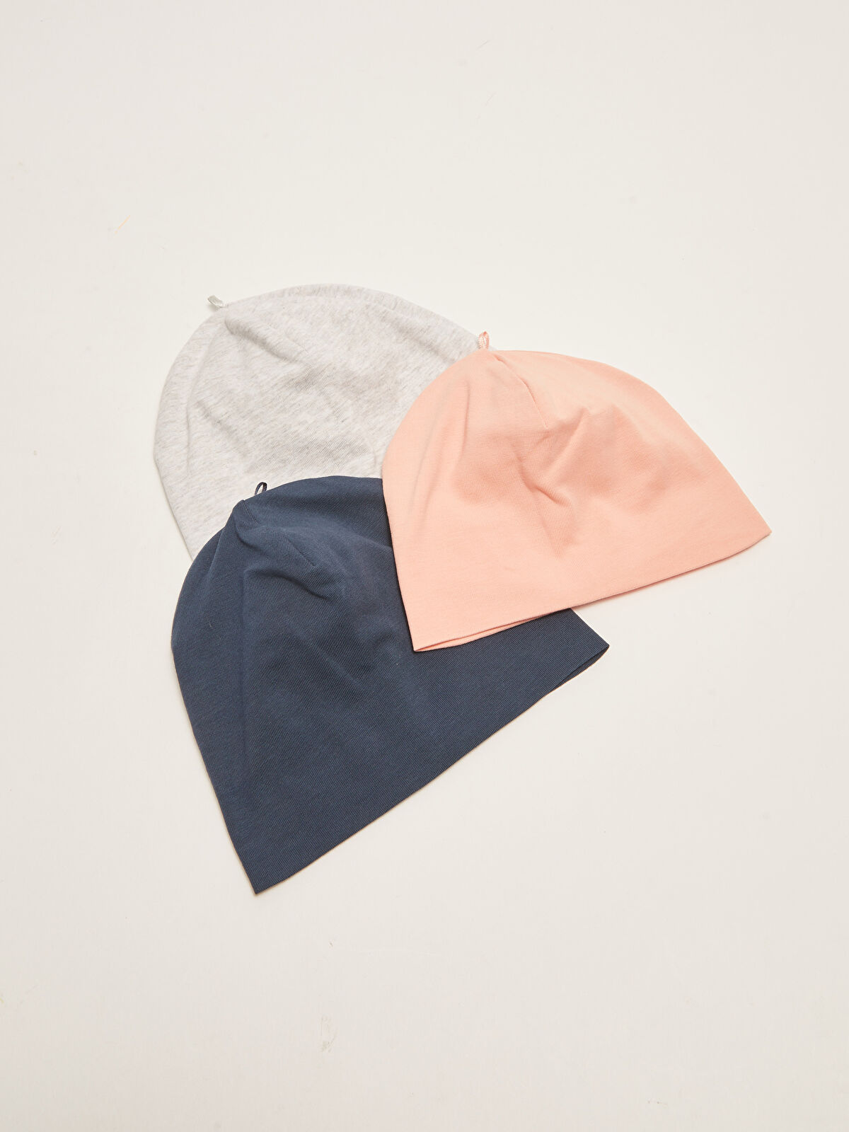 Basic Pamuklu Kız Bebek Bere 3'lü