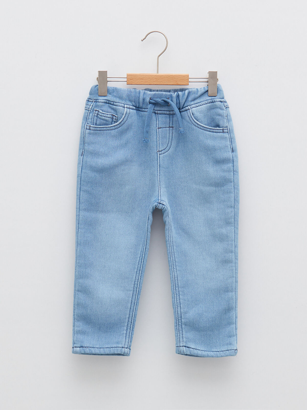 Beli Lastikli Basic Erkek Bebek Jean Pantolon