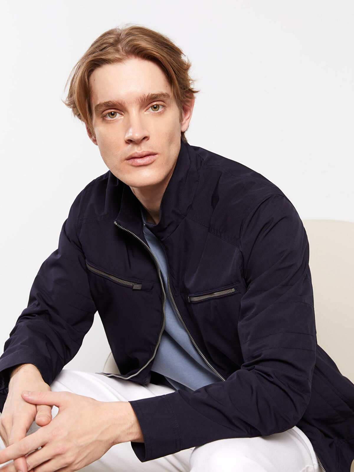 LCW CLASSIC Standart Kalıp Dik Yaka Erkek Mont