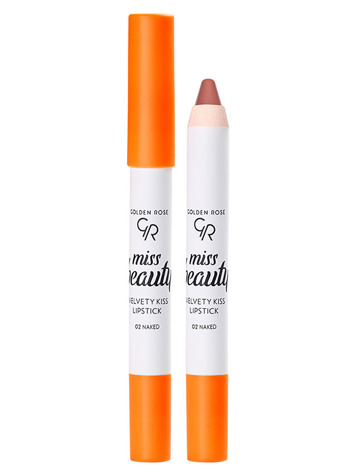 Golden Rose Ruj Miss Beauty Velvety Kiss Lips. No:02 Naked Golden Rose Ruj Miss Beauty Velvety Kiss Lips. No:02 Naked