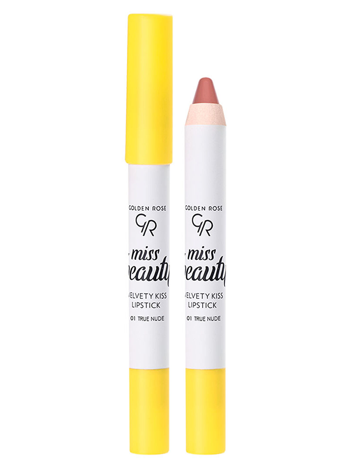 Golden Rose Ruj Miss Beauty Velvety Kiss Lips. No:01 True Nude Golden Rose Ruj Miss Beauty Velvety Kiss Lips. No:01 True Nude