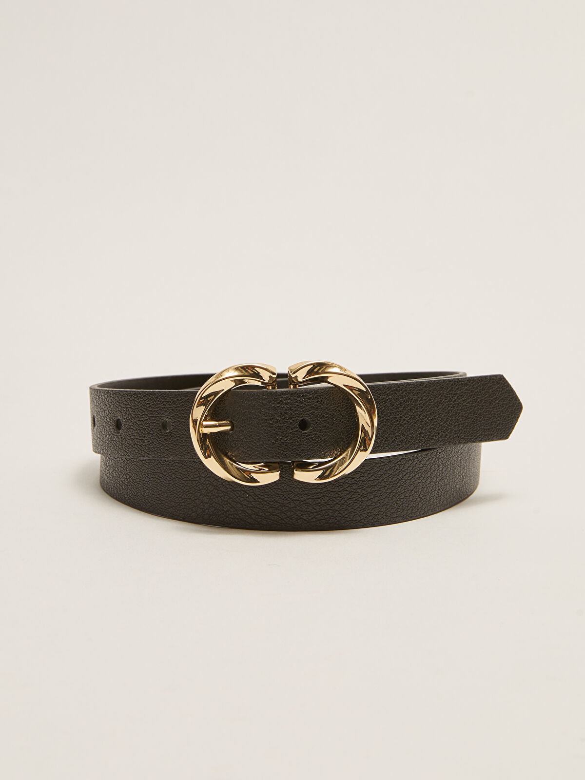 Deri Görünümlü Kadın Kot Kemeri