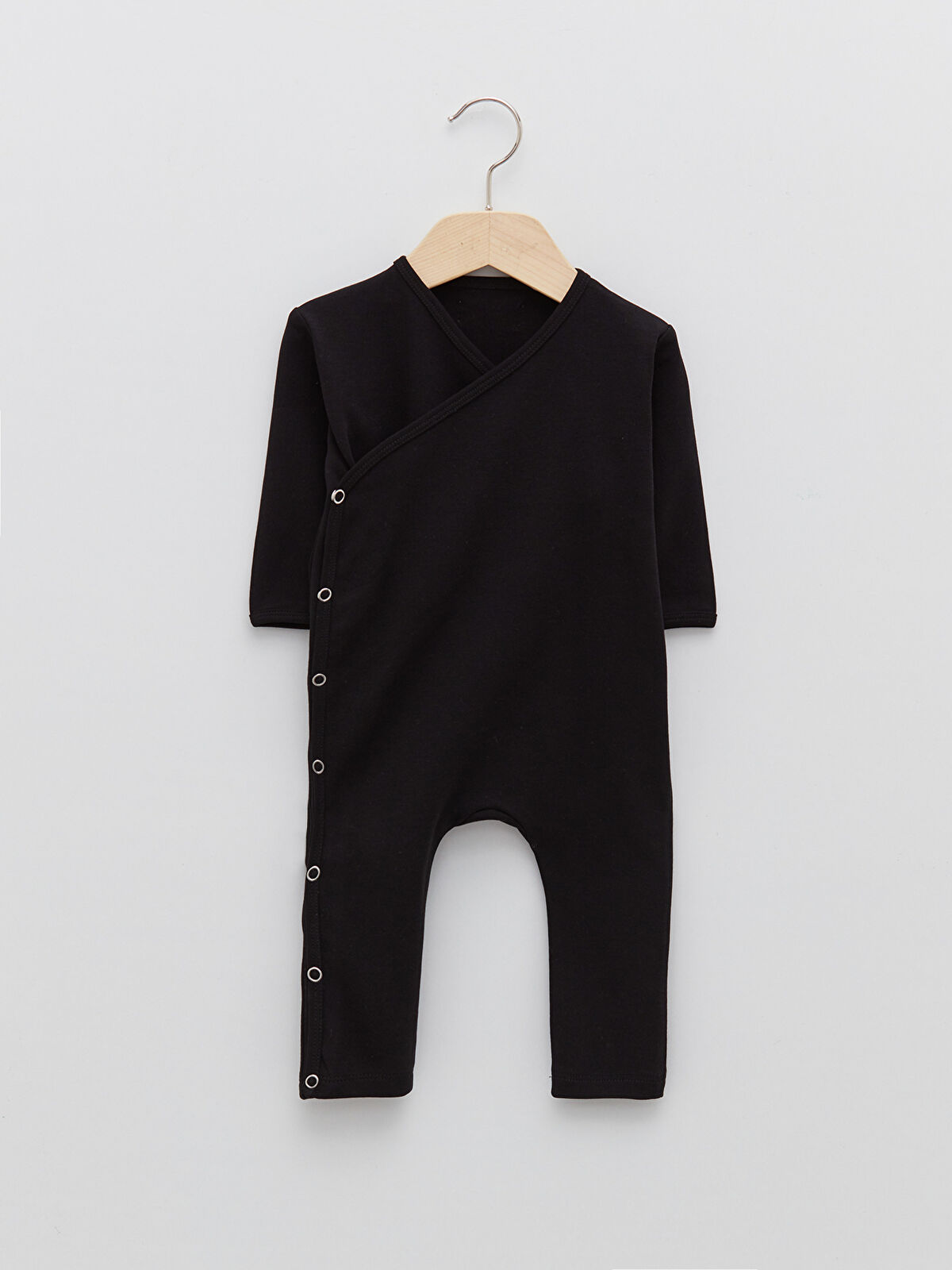 Calico V Yaka Uzun Kollu Organik Pamuklu Erkek Bebek Tulum Calico V Yaka Uzun Kollu Organik Pamuklu Erkek Bebek Tulum