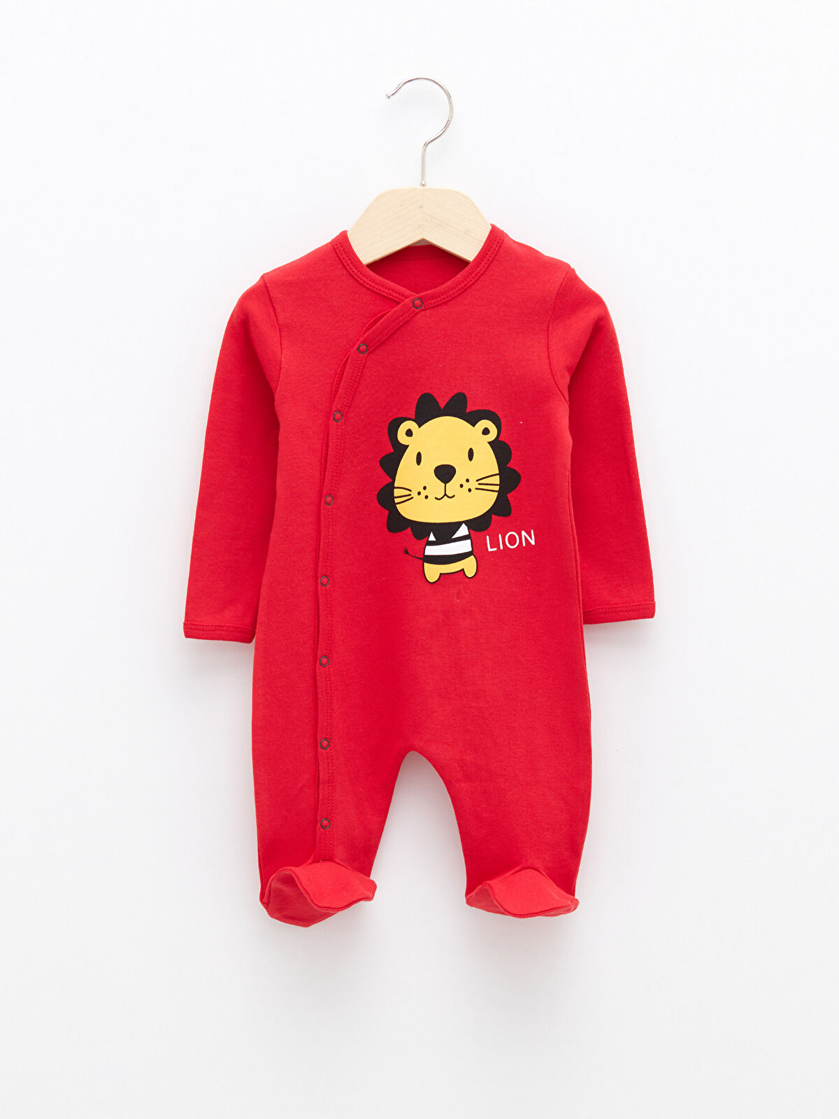 Luggi Baby Bisiklet Yaka Uzun Kollu Baskılı Pamuklu Erkek Bebek Tulum