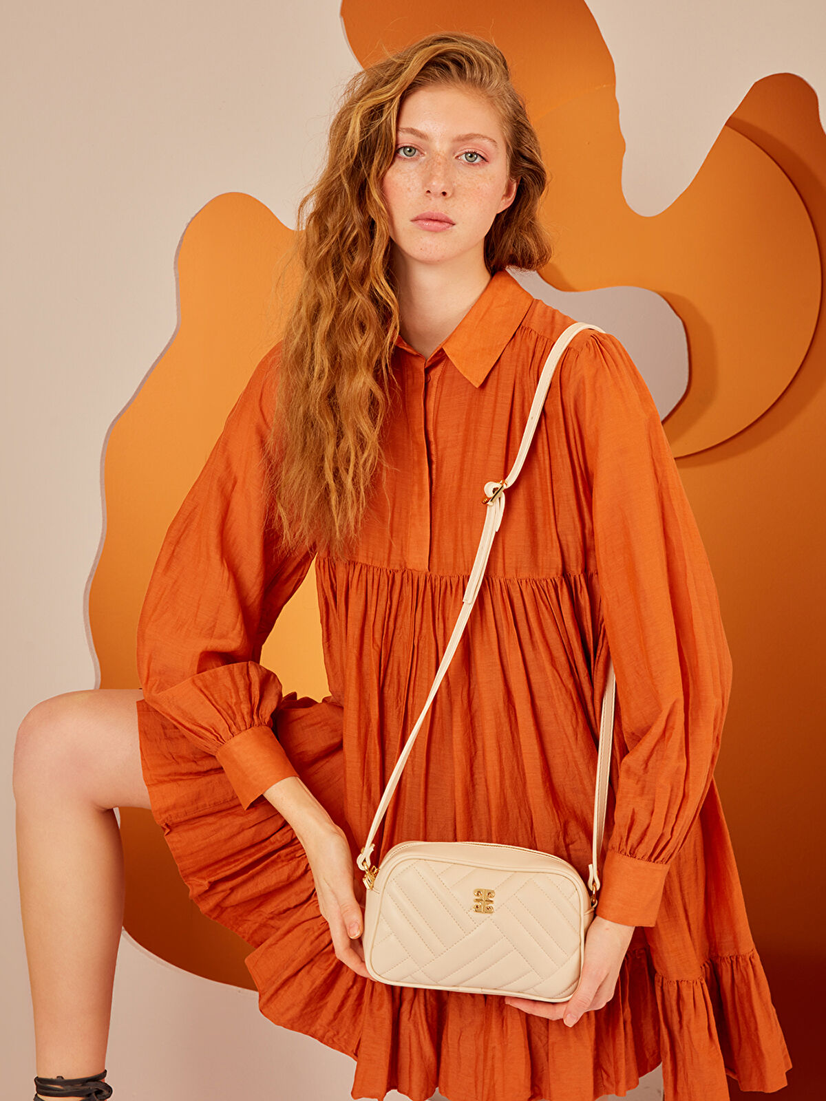 Pierre Cardin Desenli Kadın Çapraz Çanta