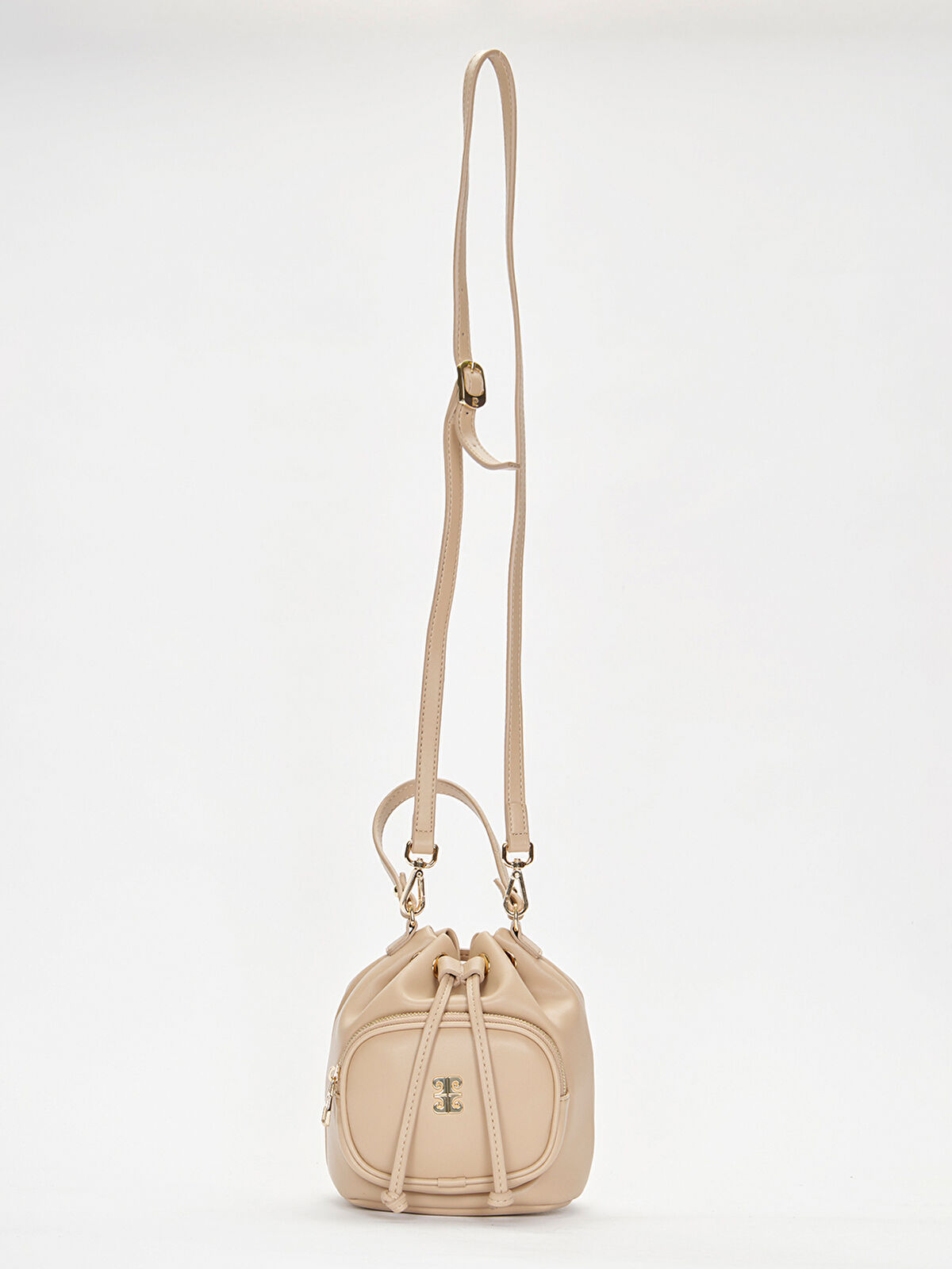 Pierre Cardin Deri Görünümlü Kadın Büzgülü Çanta