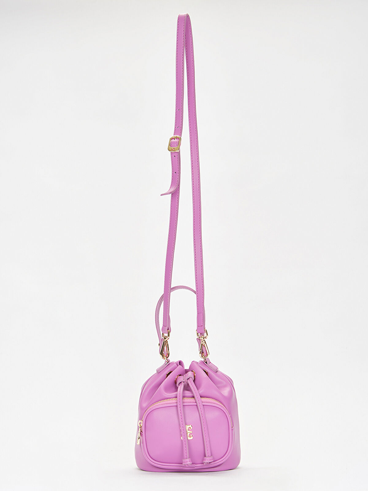 Pierre Cardin Deri Görünümlü Kadın Büzgülü Çanta