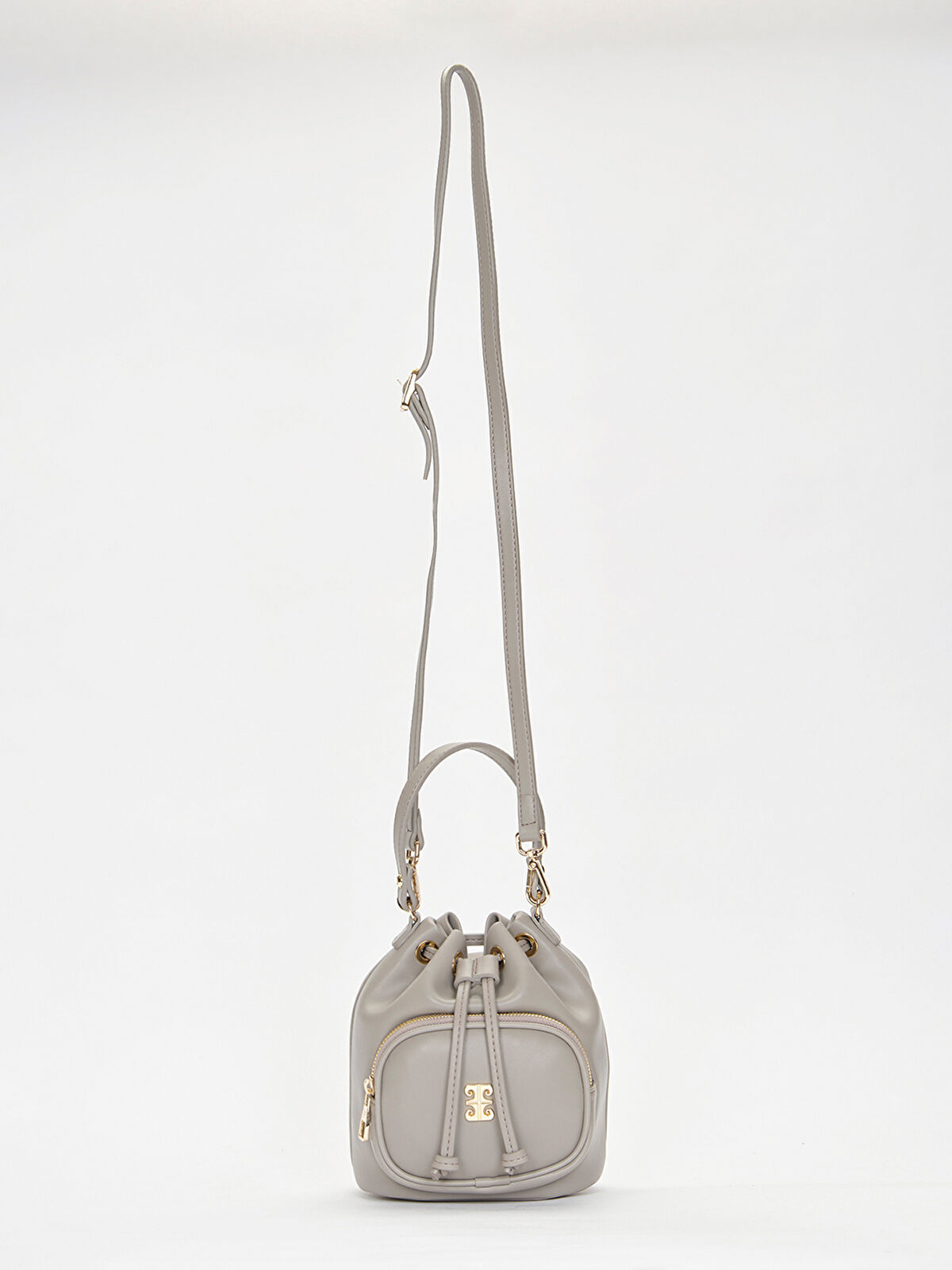 Pierre Cardin Deri Görünümlü Kadın Büzgülü Çanta