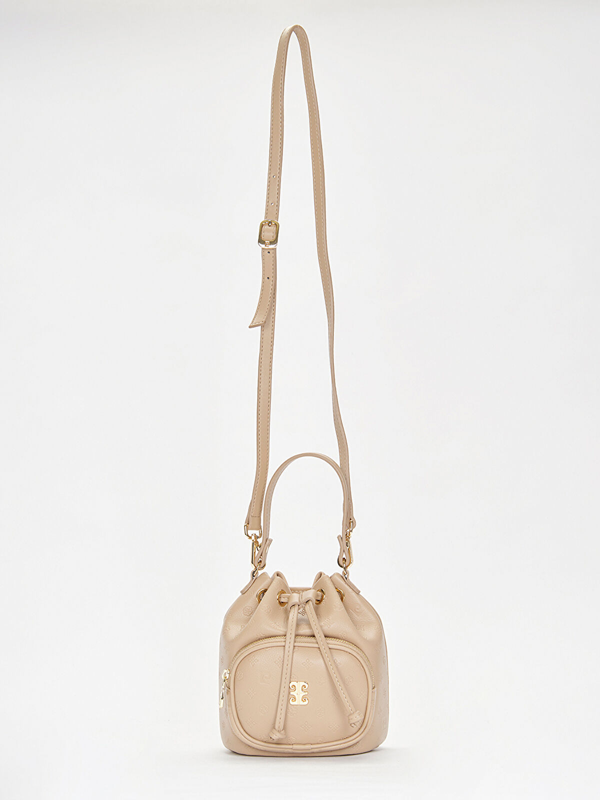 Pierre Cardin Deri Görünümlü Kadın Büzgülü Çanta