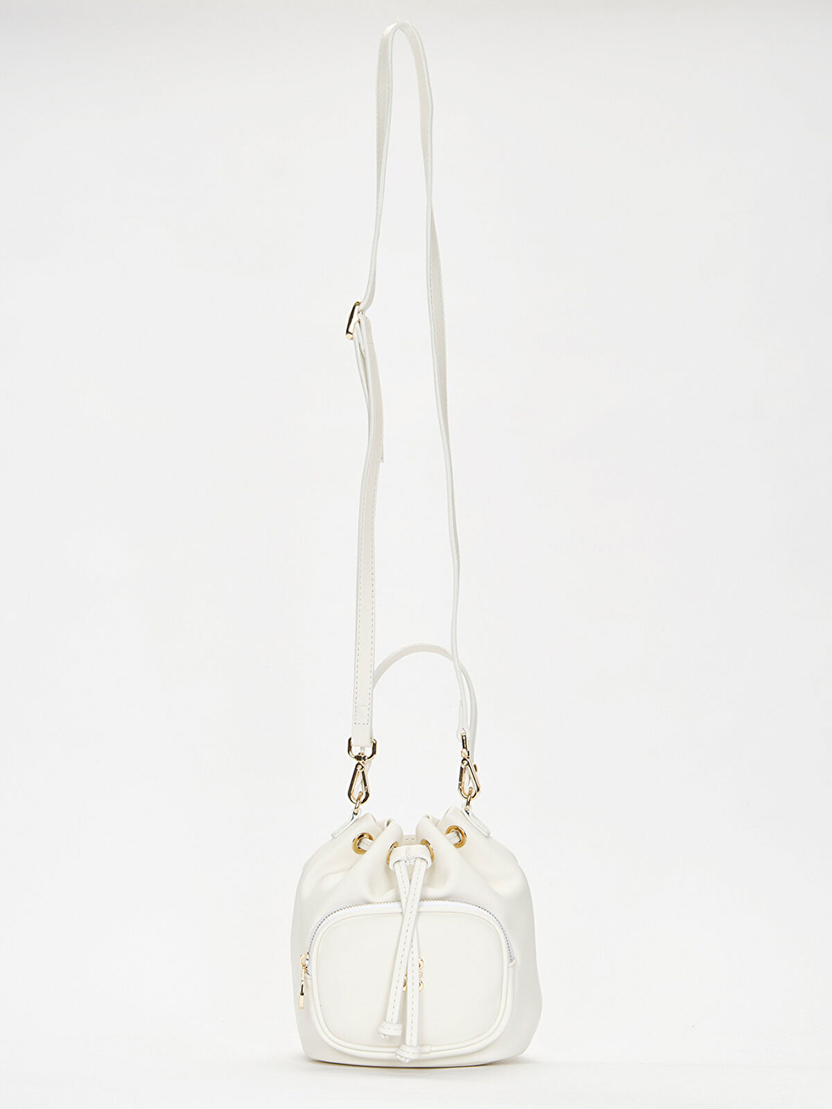 Pierre Cardin Deri Görünümlü Kadın Büzgülü Çanta