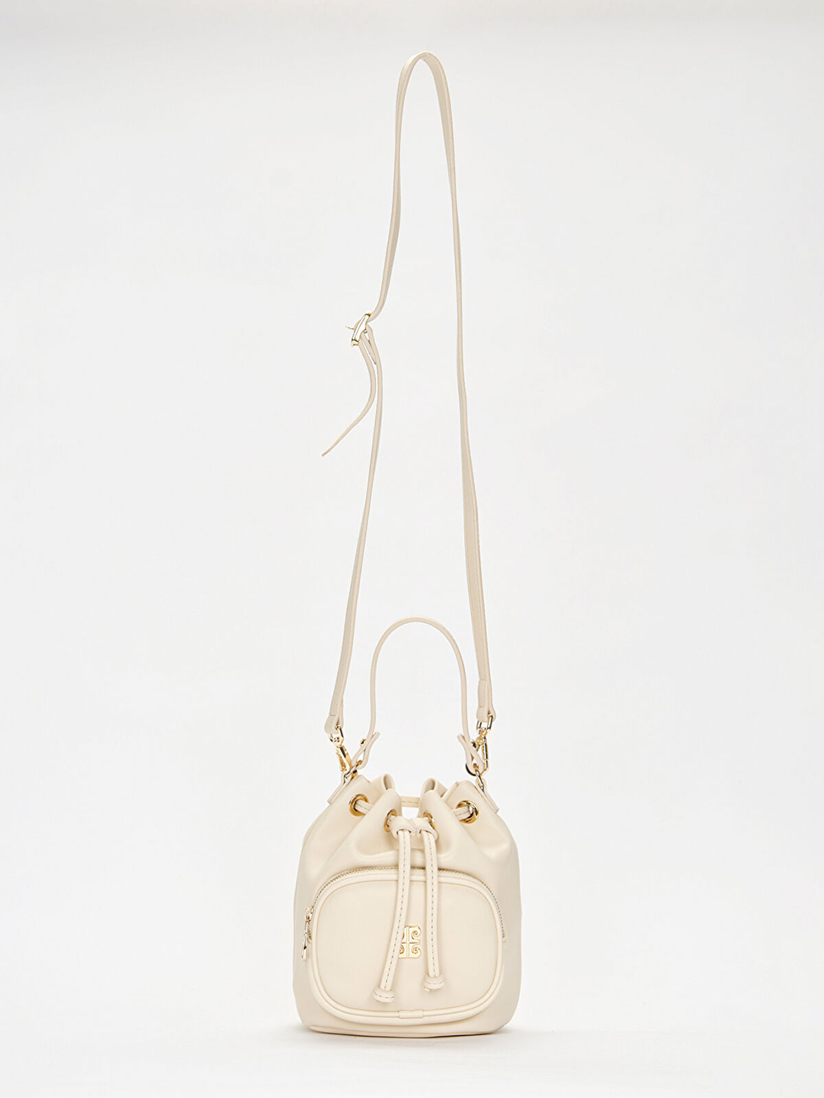 Pierre Cardin Deri Görünümlü Kadın Büzgülü Çanta