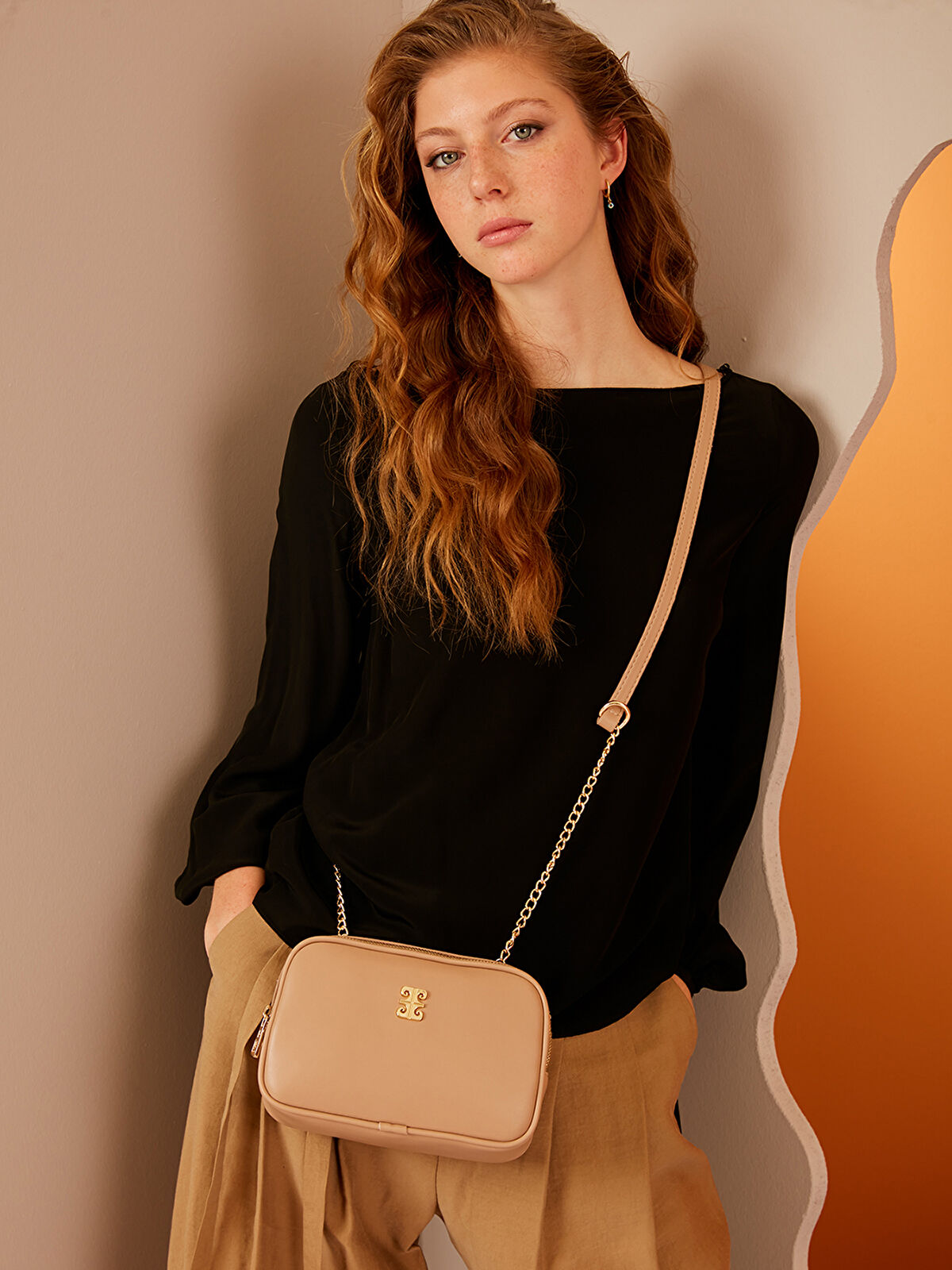 Pierre Cardin Zincir Askı Detaylı Kadın Çapraz Çanta