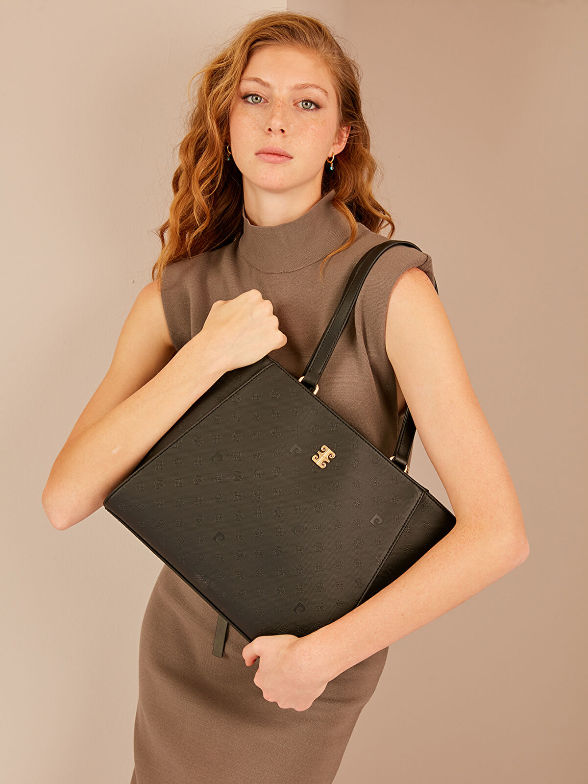 Pierre Cardin Desenli Kadın Omuz Çantası