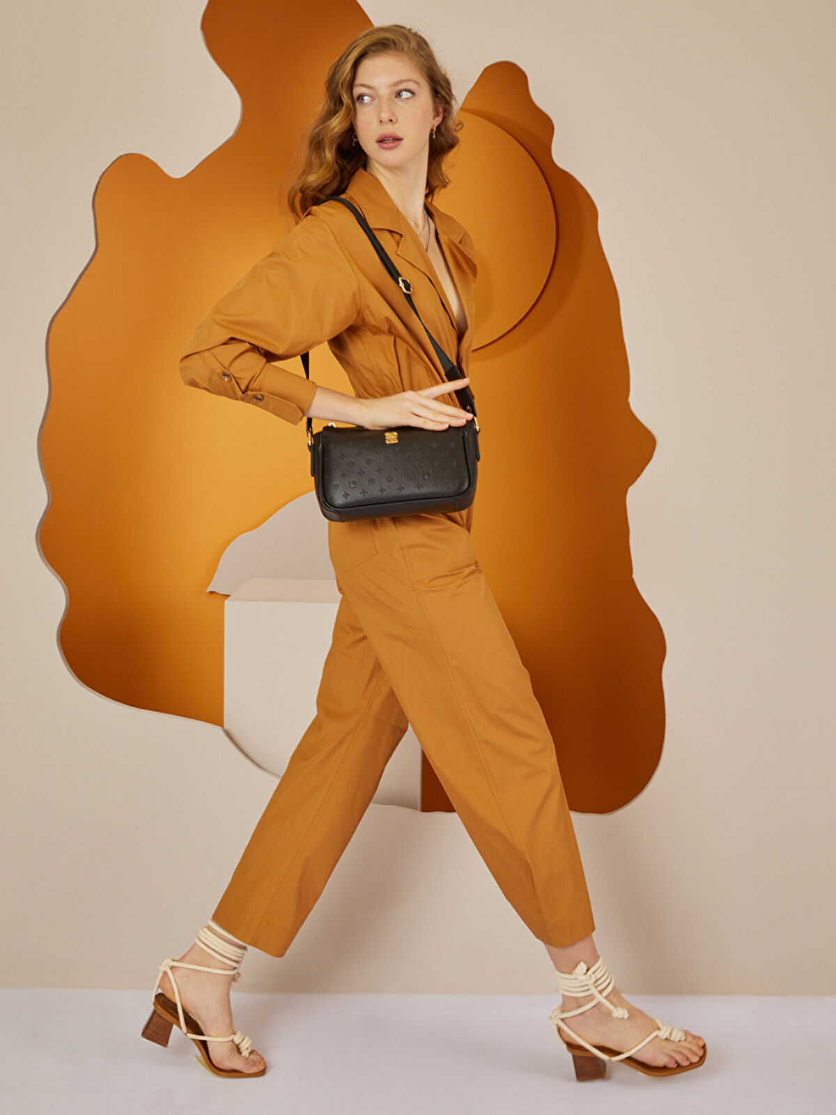 Pierre Cardin Desenli Kadın Çapraz Çanta