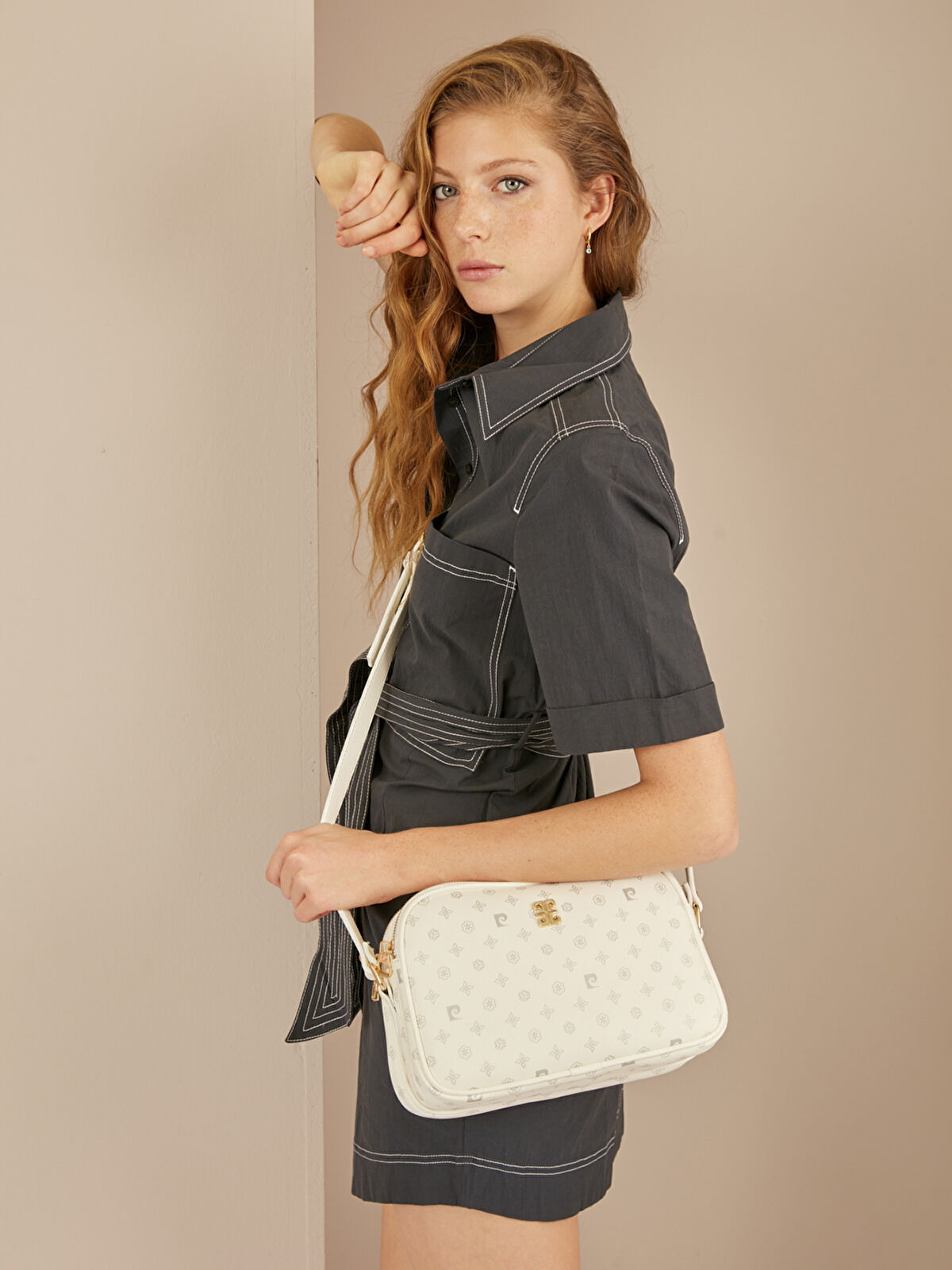 Pierre Cardin Desenli Kadın Çapraz Çanta